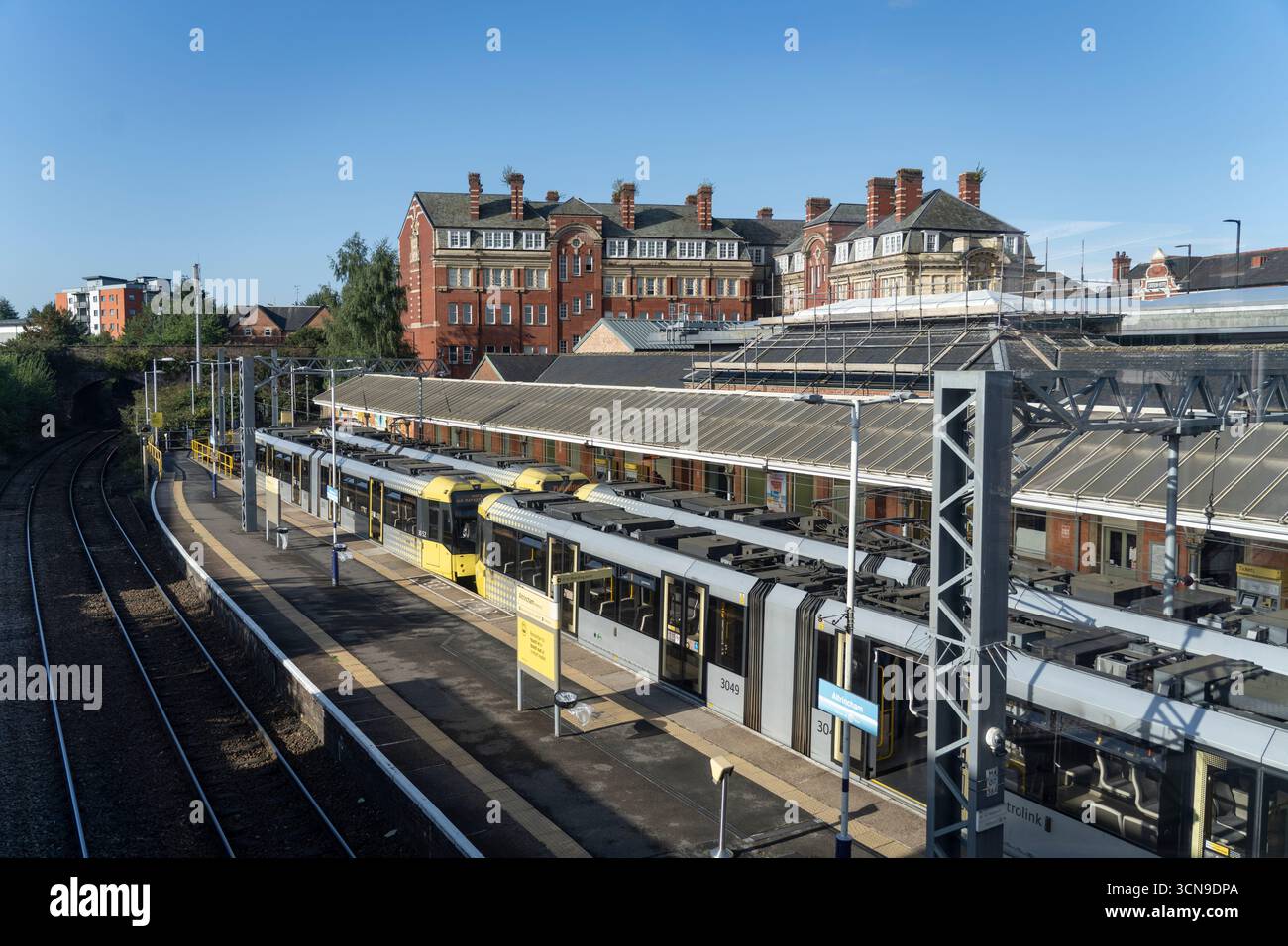 Altrincham Metrolink and train station , Cheshire, England, United ...