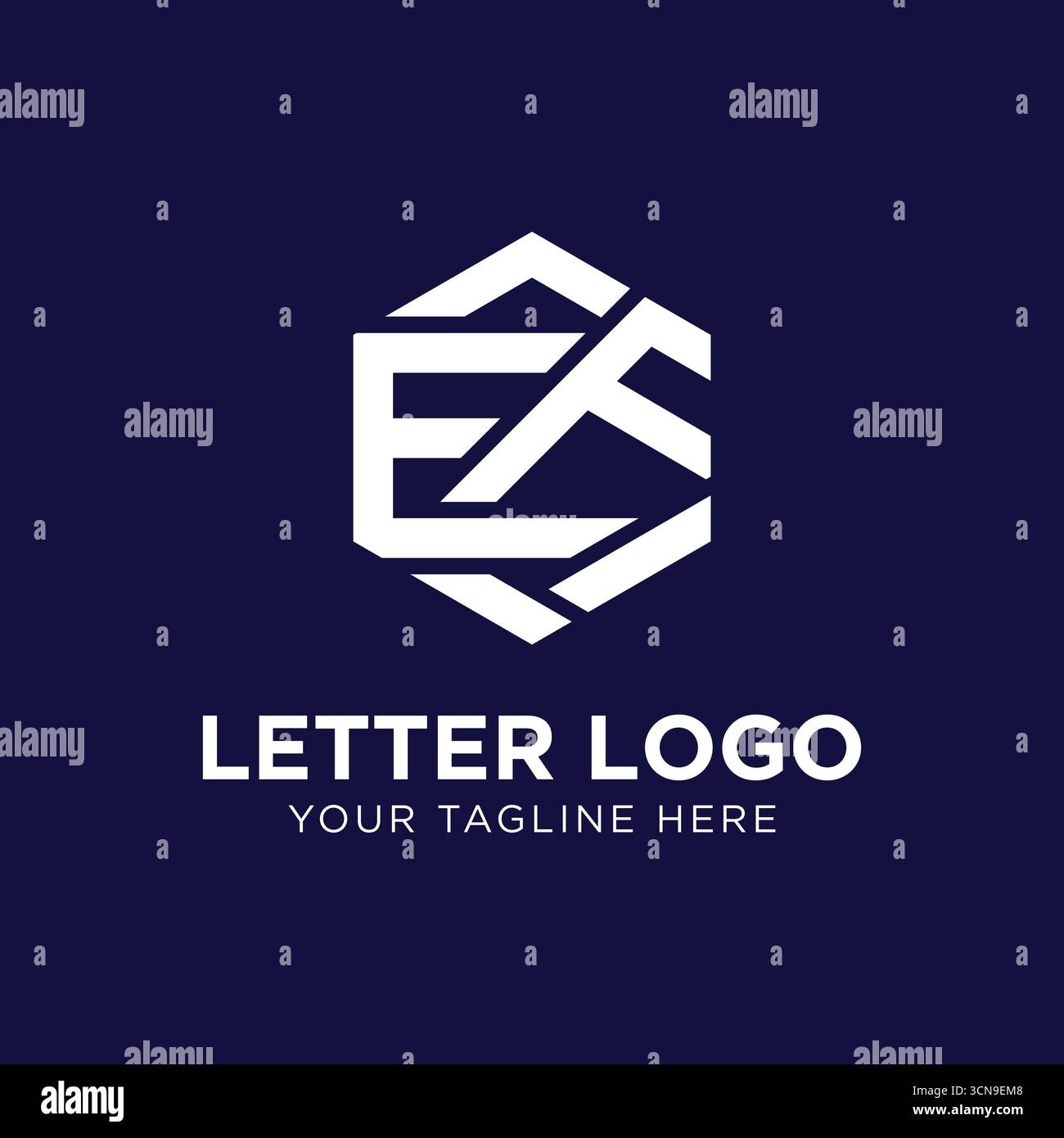 MInimalist Letter EA Polygon logo vector template Stock Vector Image ...