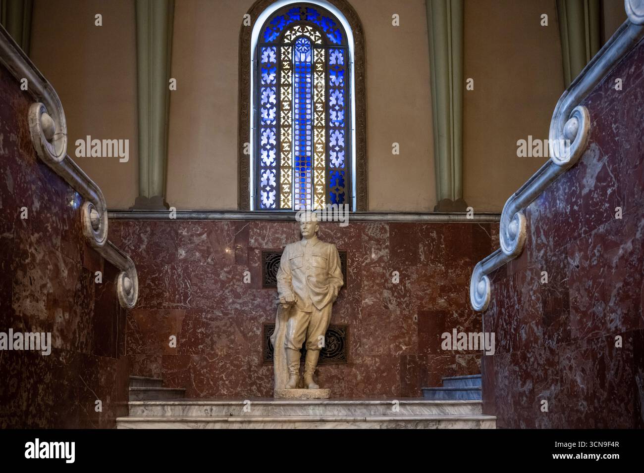 Gori, Georgia. 09th Sep, 2025. A marble statue of Joseph Vissarionovich ...
