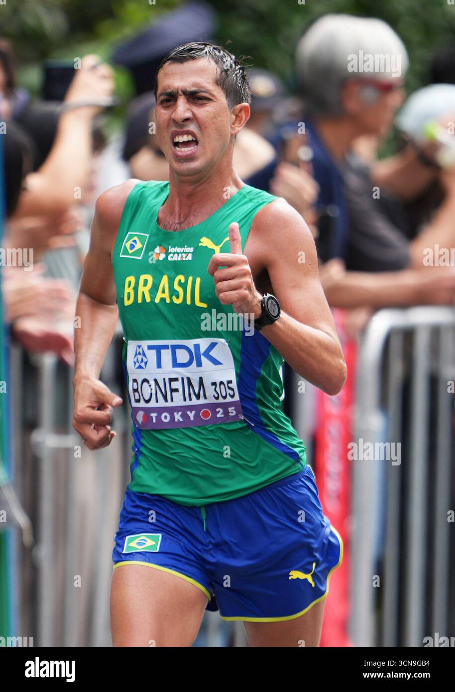 Tokyo, Japan. 20th Sep, 2025. Caio Bonfim of Brazil competes during the ...