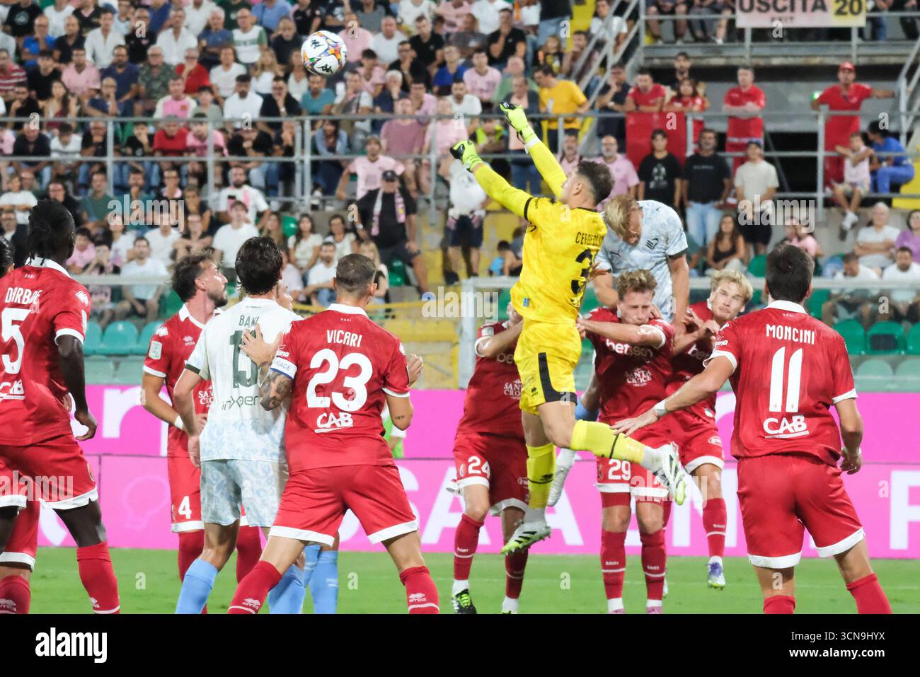 Palermo FC VS SSC Bari Serie B 25/26 at the Renzo Barbera stadium in Palermo on 09/19/25 during ...