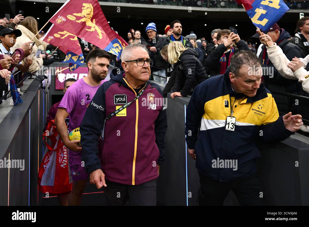 Lions coach Chris Fagan ahead of the AFL Preliminary Final match ...