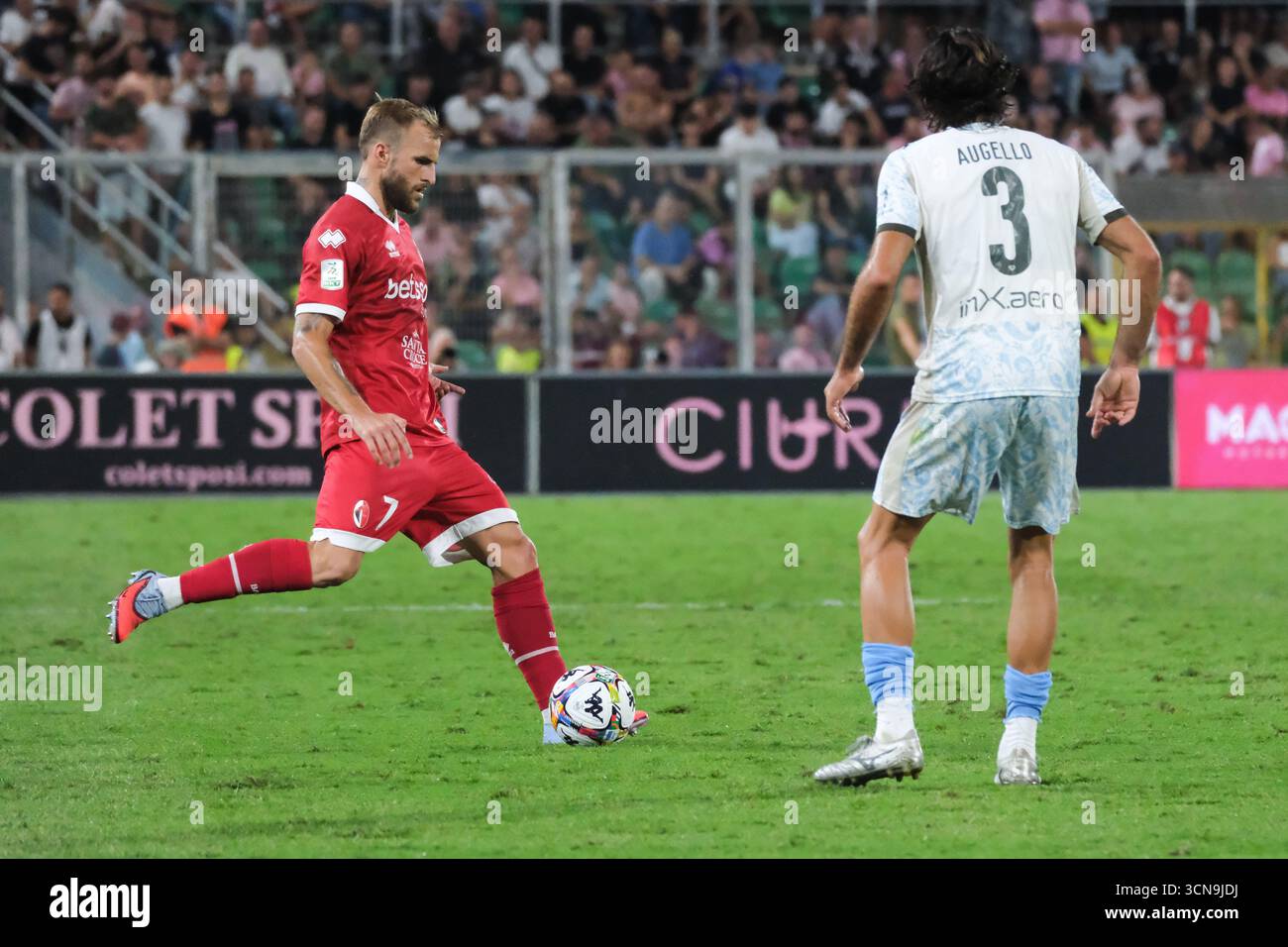 Giuseppe Sibilli (SSC Bari) Action during Palermo FC VS SSC Bari Serie B 25/26 at the Renzo ...