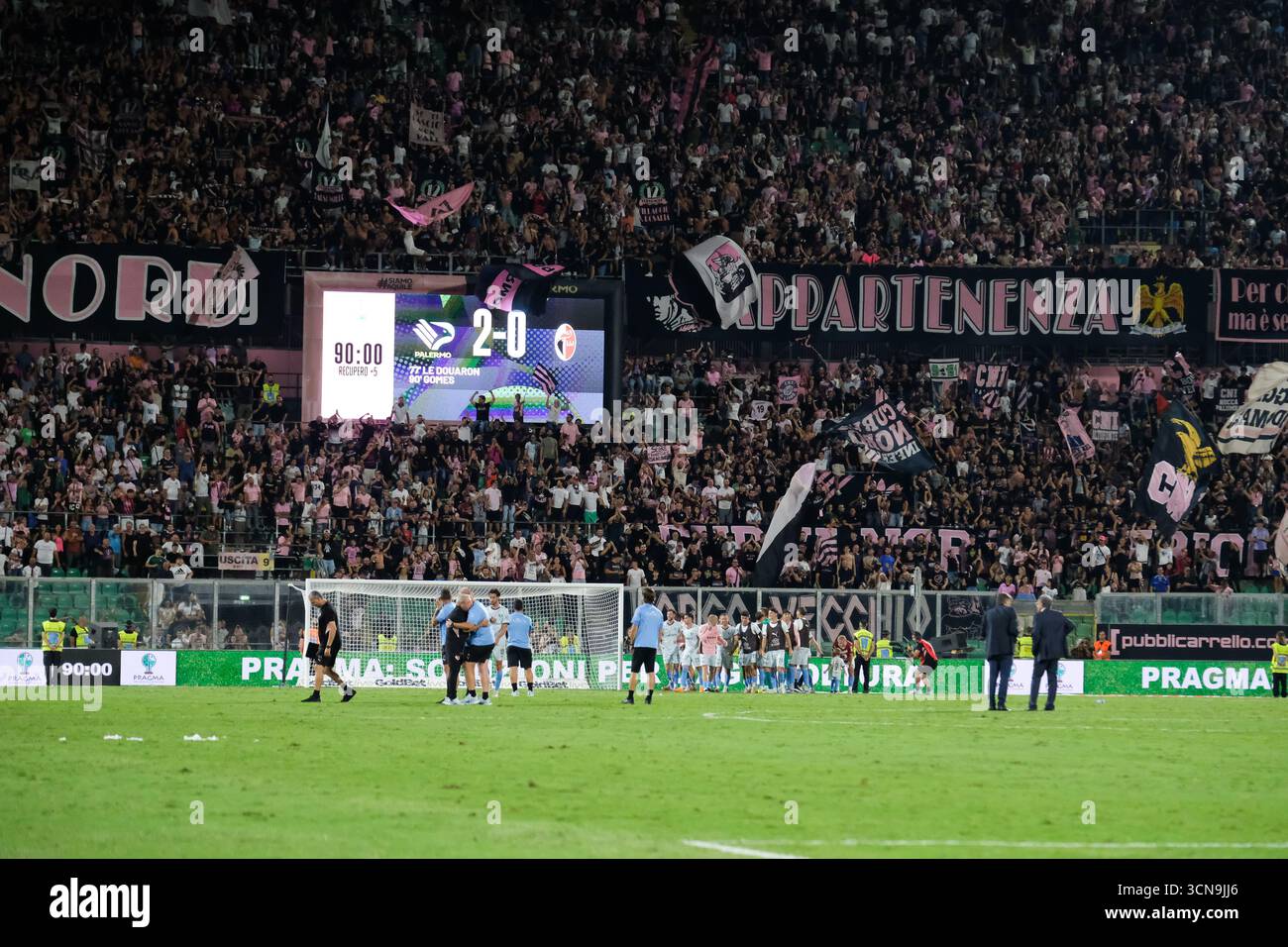 Palermo FC VS SSC Bari Serie B 25/26 at the Renzo Barbera stadium in Palermo on 09/19/25 during ...