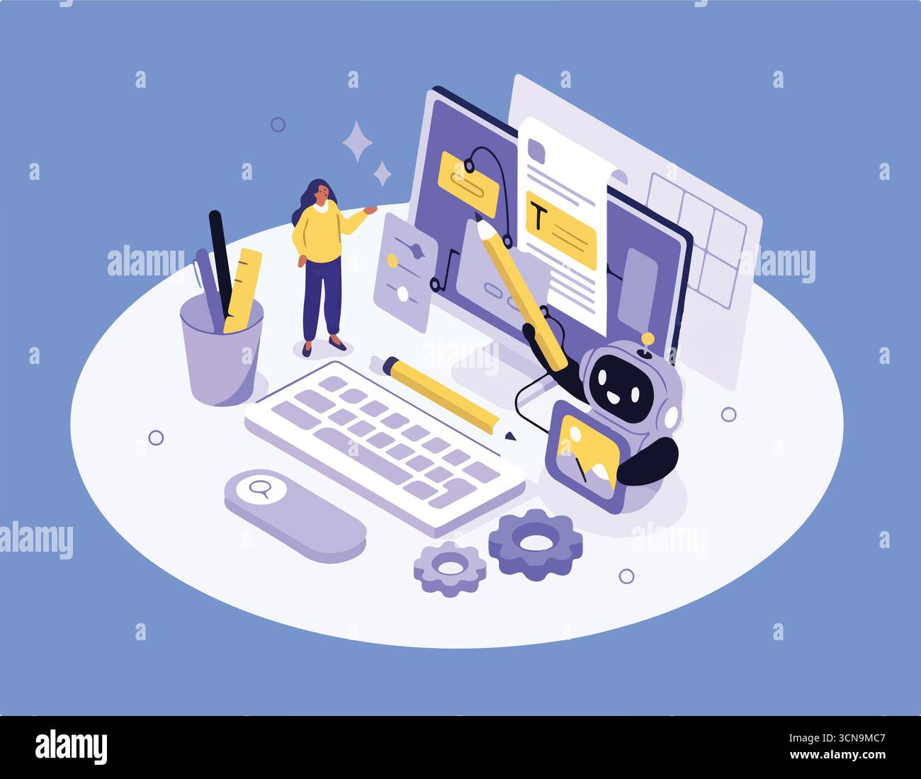 Image ai text data Stock Vector Images - Alamy