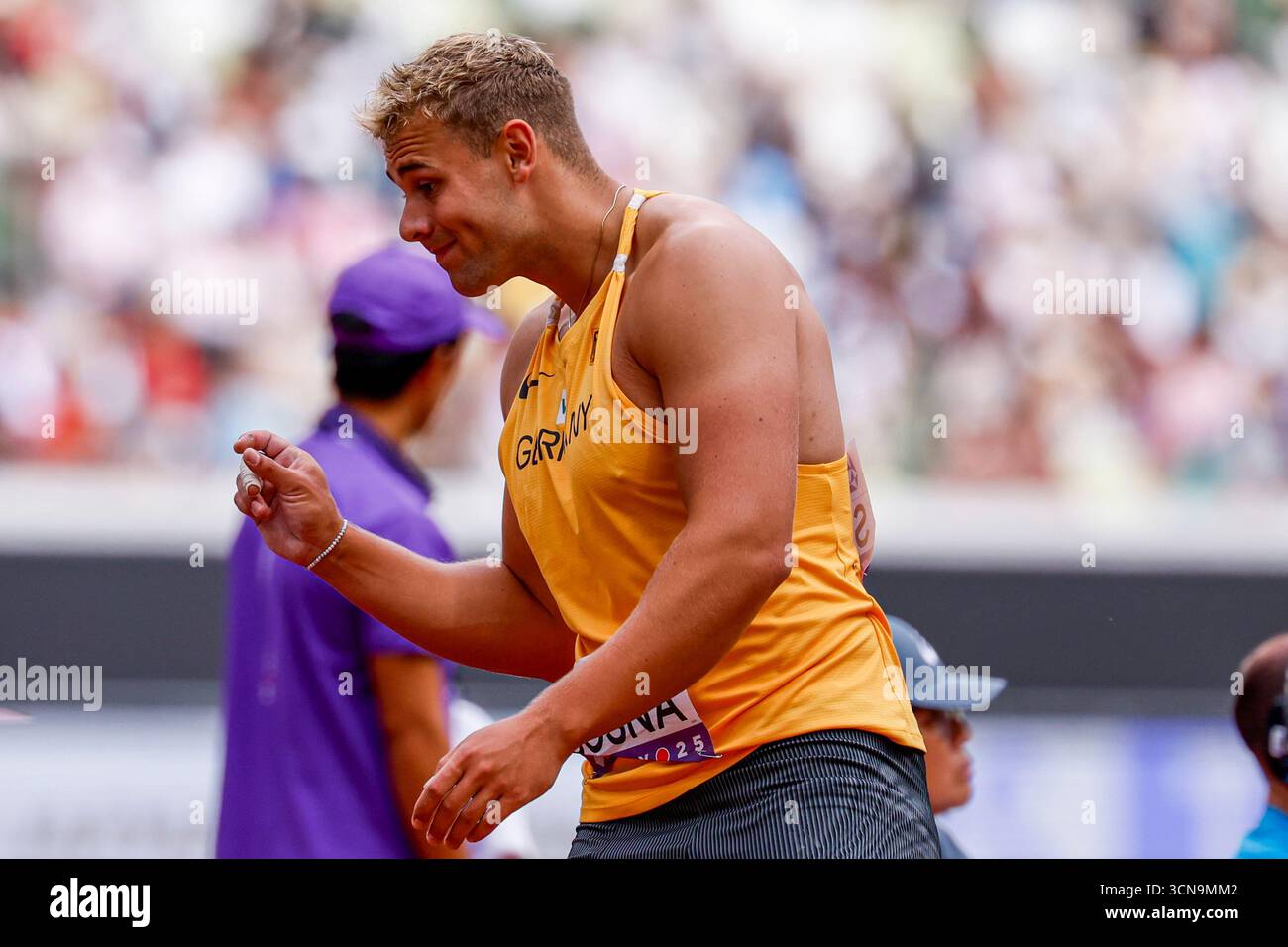 Mika Sosna of Germany during the Men's Discus Throw Qualification ...