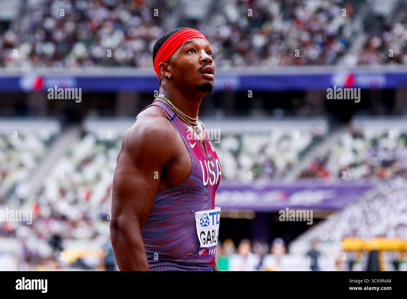 Kyle Garland of United States of America looks on after during the ...