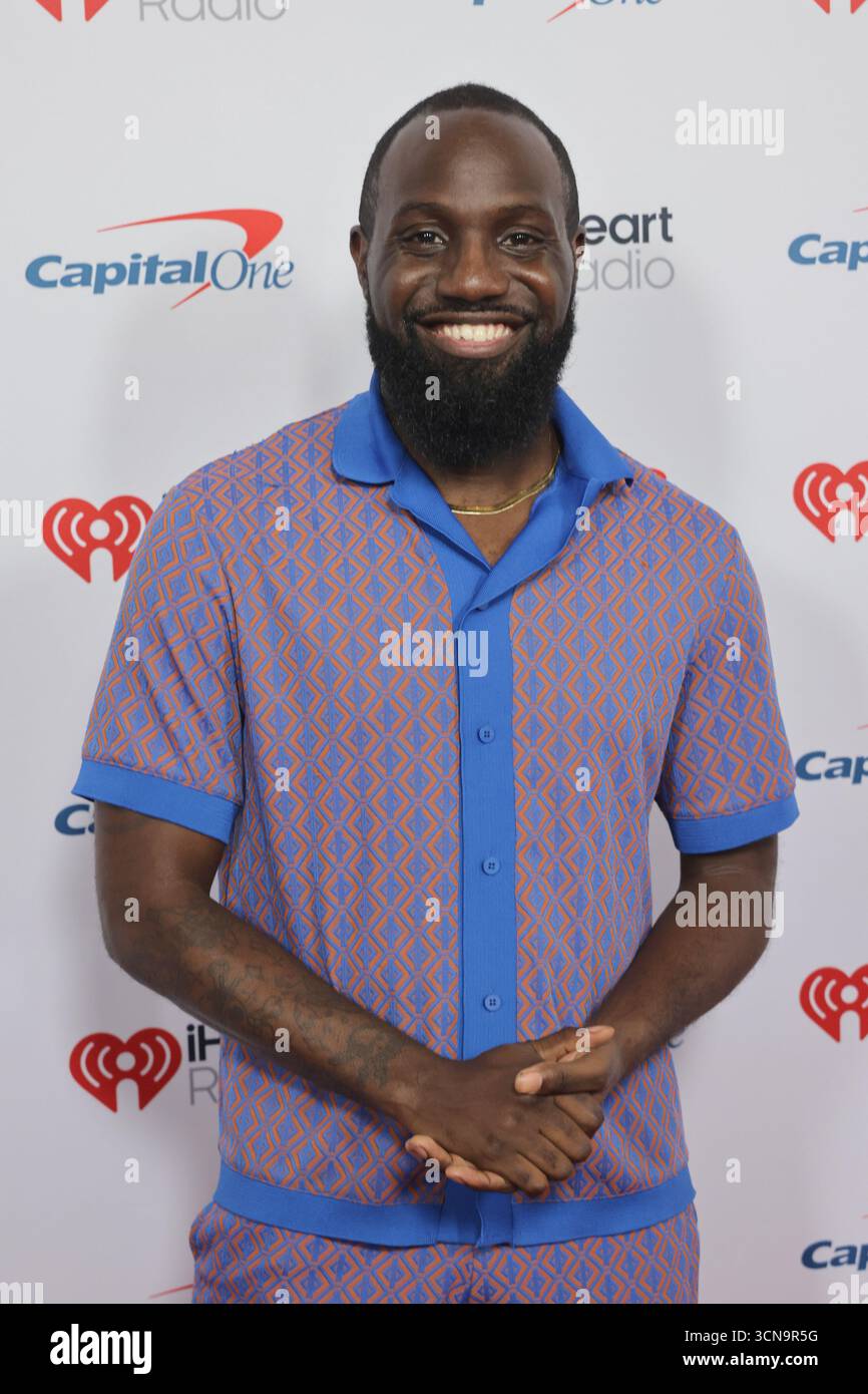Juju Green attends the 2025 iHeartRadio Music Festival at T-Mobile ...