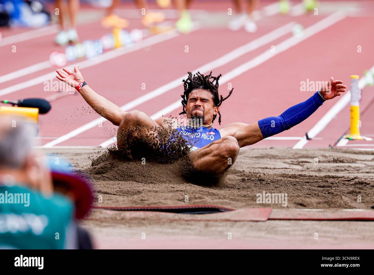 Ayden Owens-Delerme of Puerto Rico during the Decathlon Men's Long Jump ...