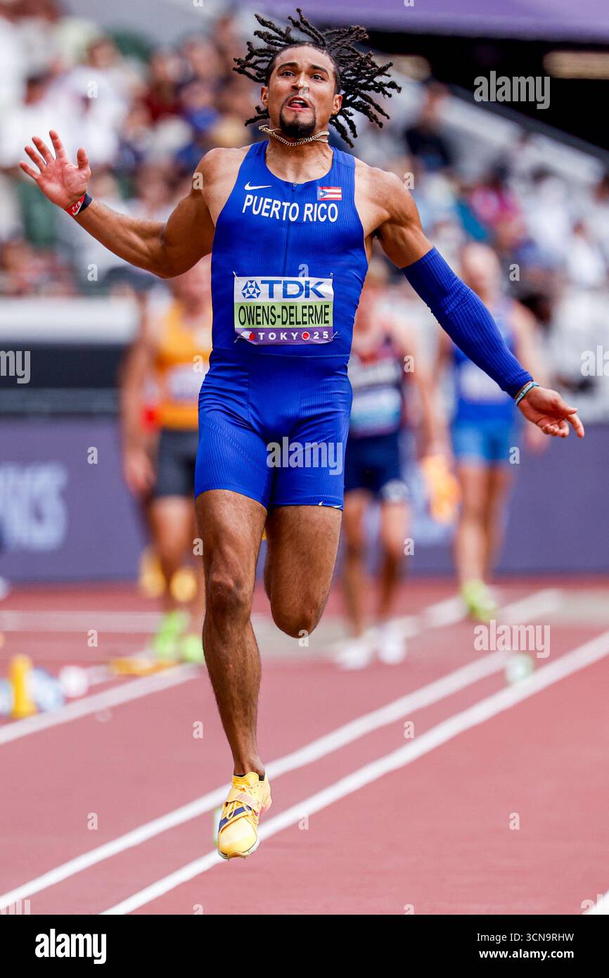 Ayden Owens-Delerme of Puerto Rico during the Decathlon Men's Long Jump ...
