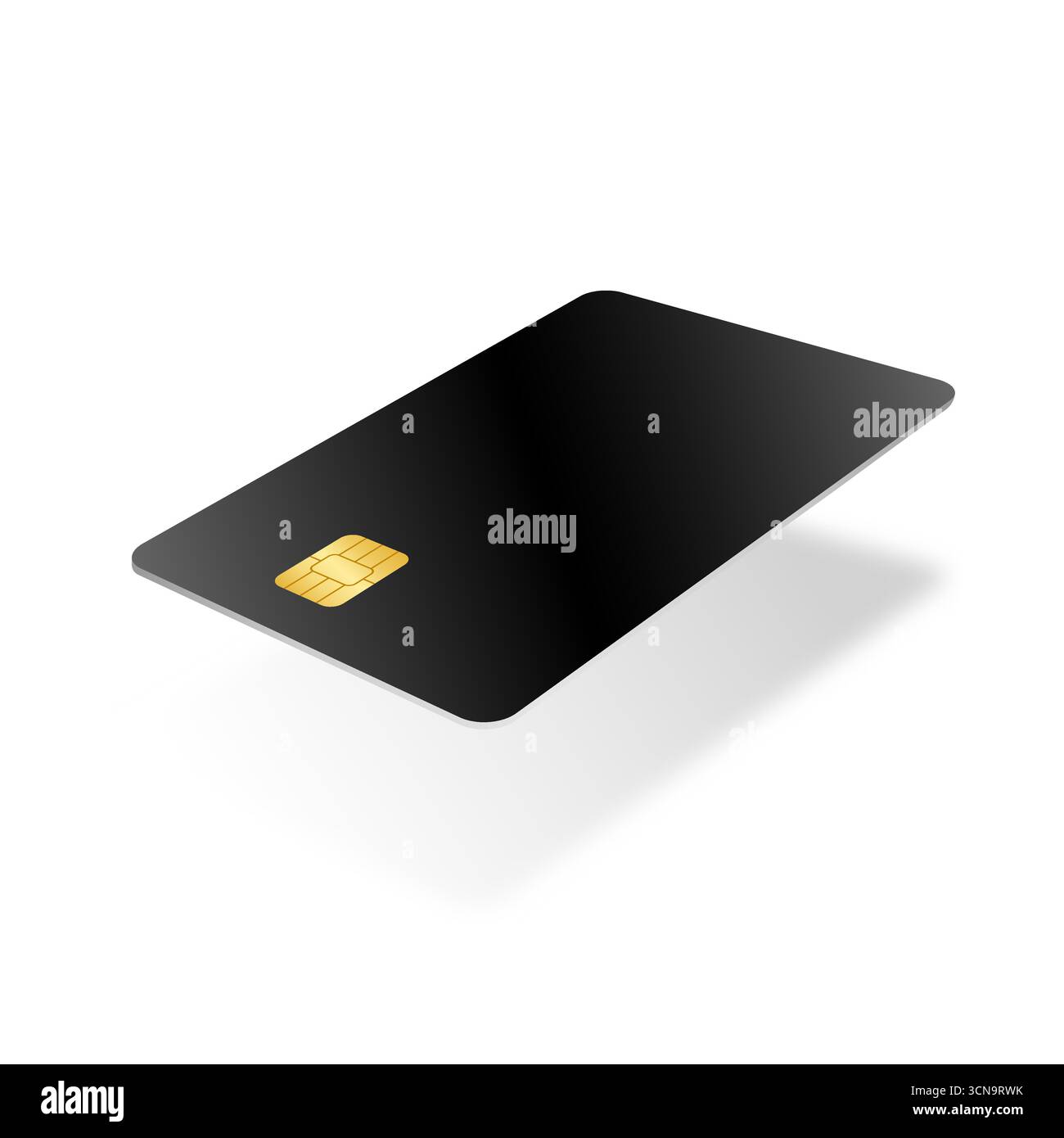 Credit Card, Debit Card or ATM Card. Vector Illustration Isolated on ...