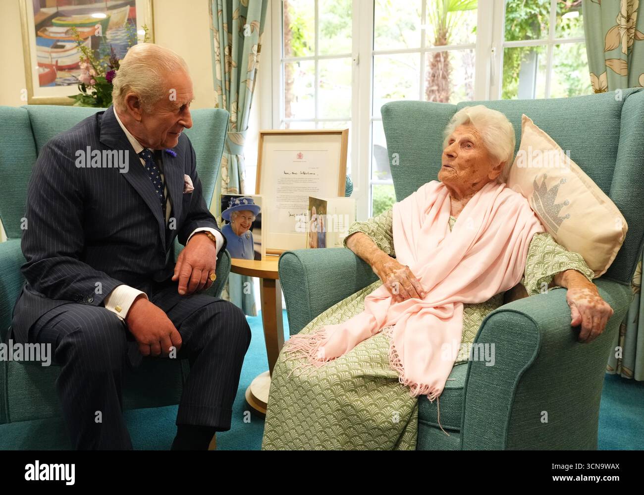 EMBARGOED TO 2200 SATURDAY SEPTEMBER 20 King Charles III meets the ...
