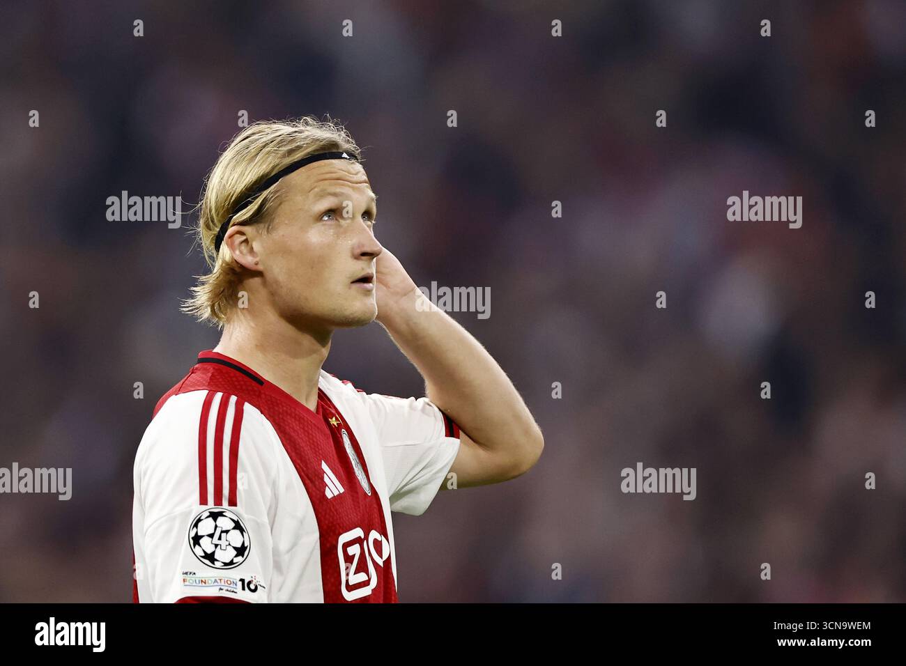 AMSTERDAM - Kasper Dolberg of Ajax during the UEFA Champions League ...