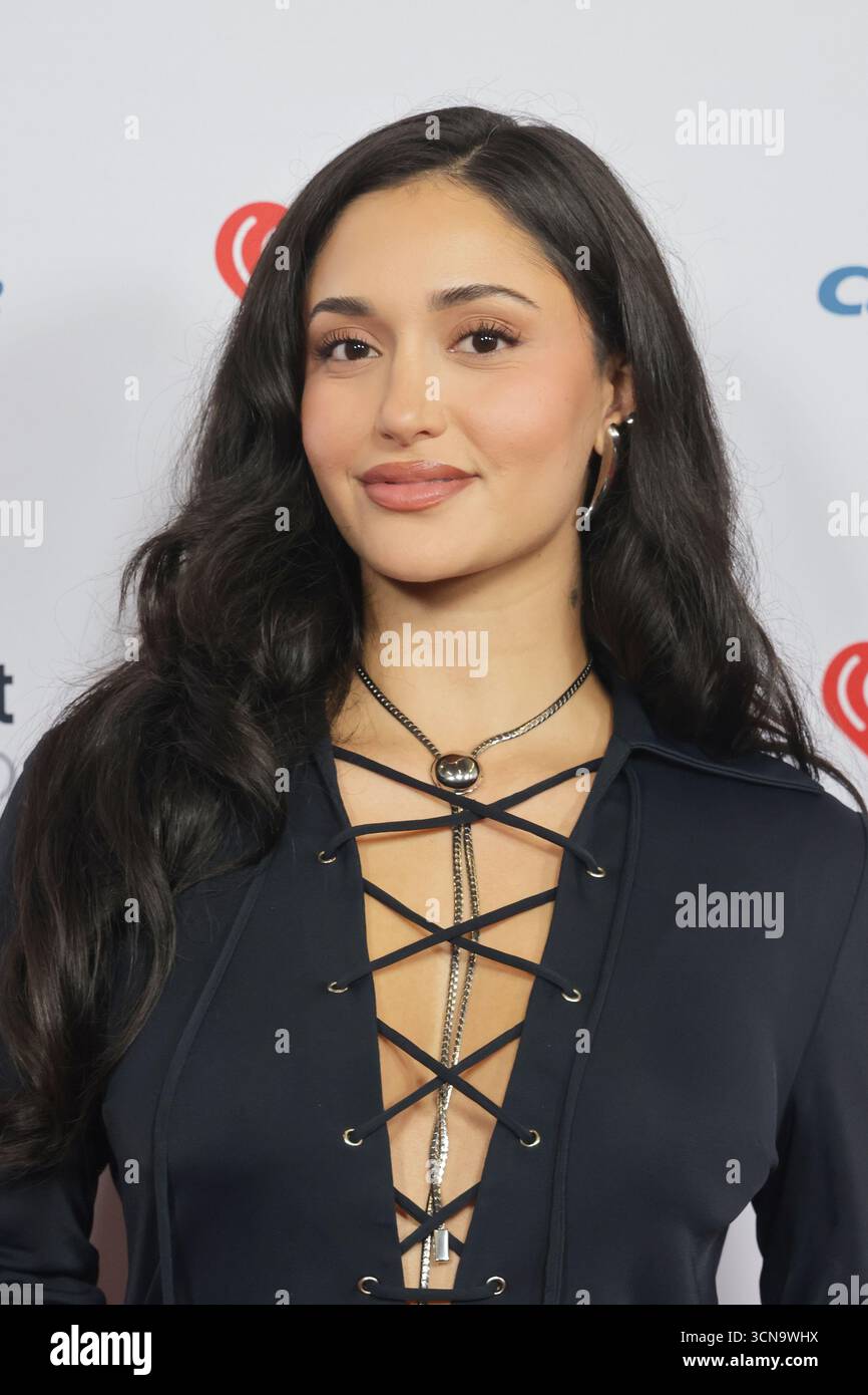 Leah Ketab attends the 2025 iHeartRadio Music Festival at T-Mobile Arena on September 19, 2025 ...