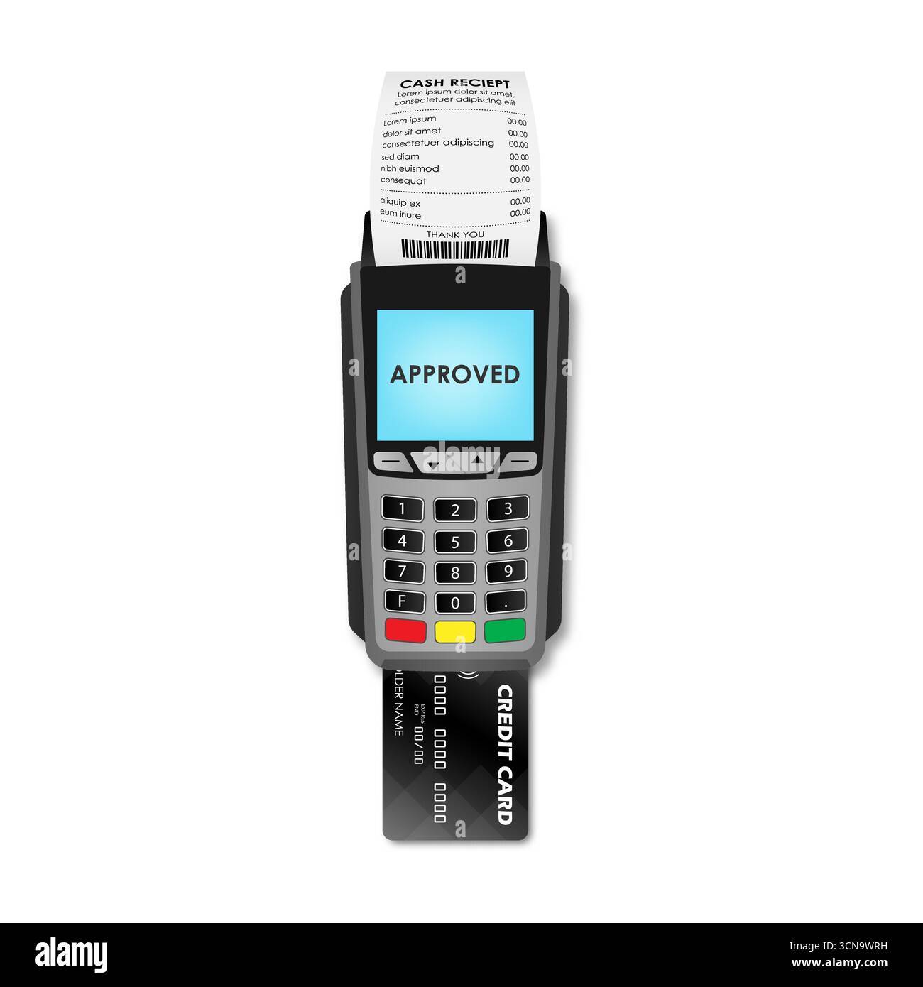 POS - Point of Sale Terminal, Credit Card Reader Machine with Credit ...
