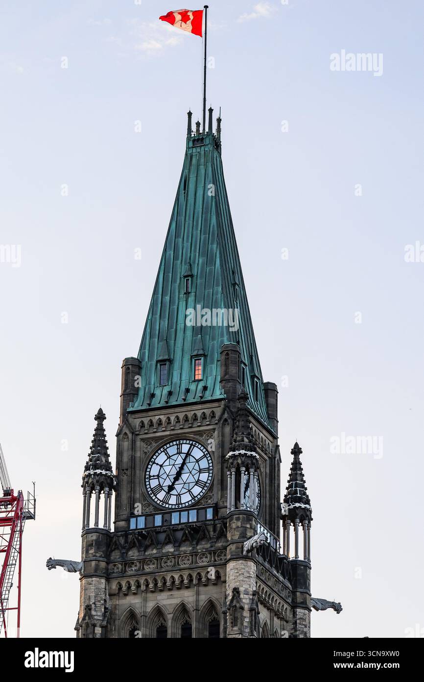Peace Tower in Ottawa on September 10, 2025 in Ottawa, Canada Stock ...