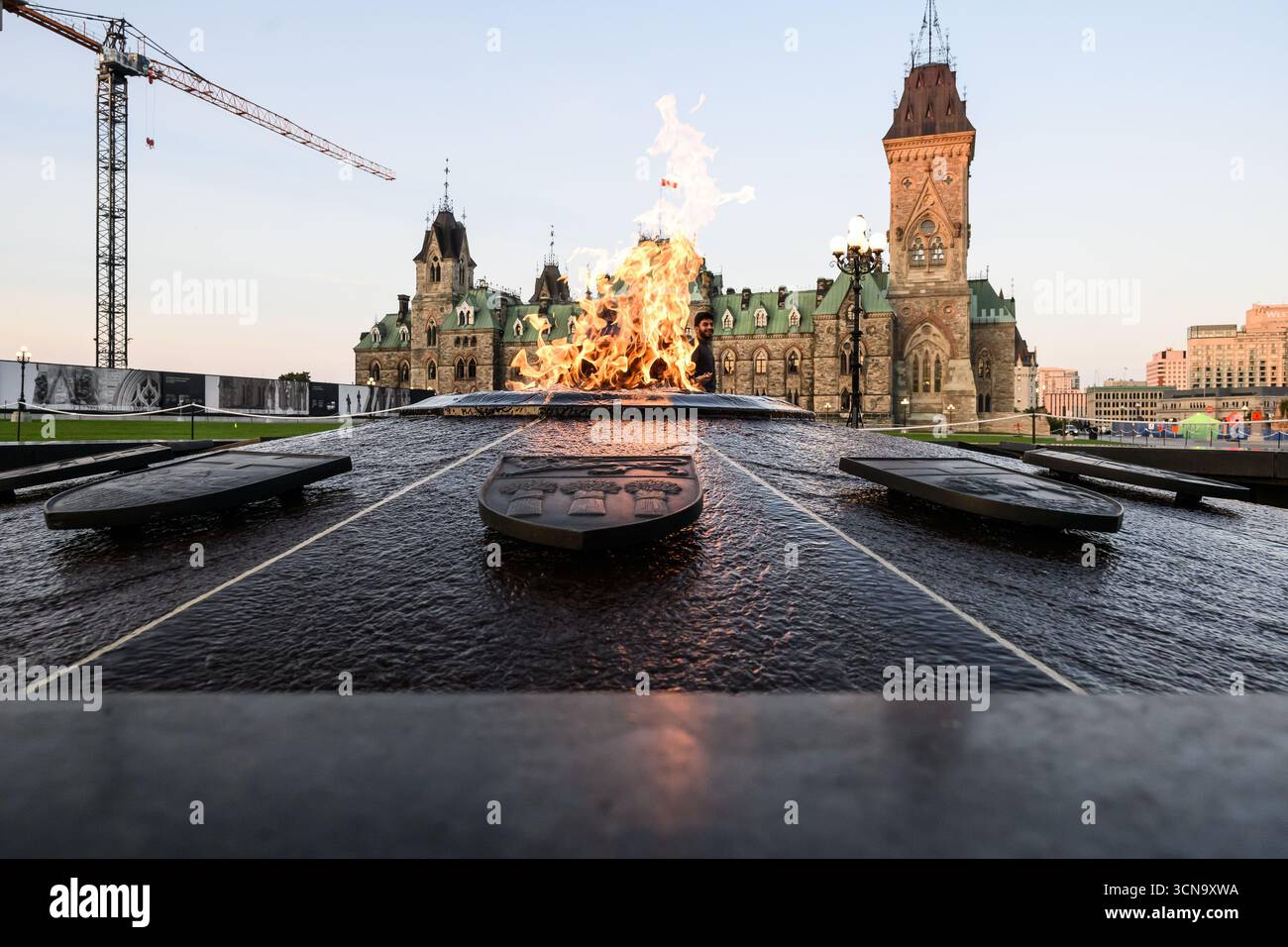 Centennial Flame on Parliament Hill in Ottawa on September 10, 2025 in ...