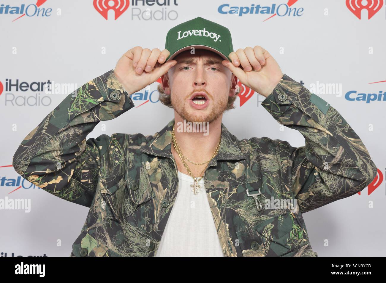 Bailey Zimmerman attends the 2025 iHeartRadio Music Festival at T ...