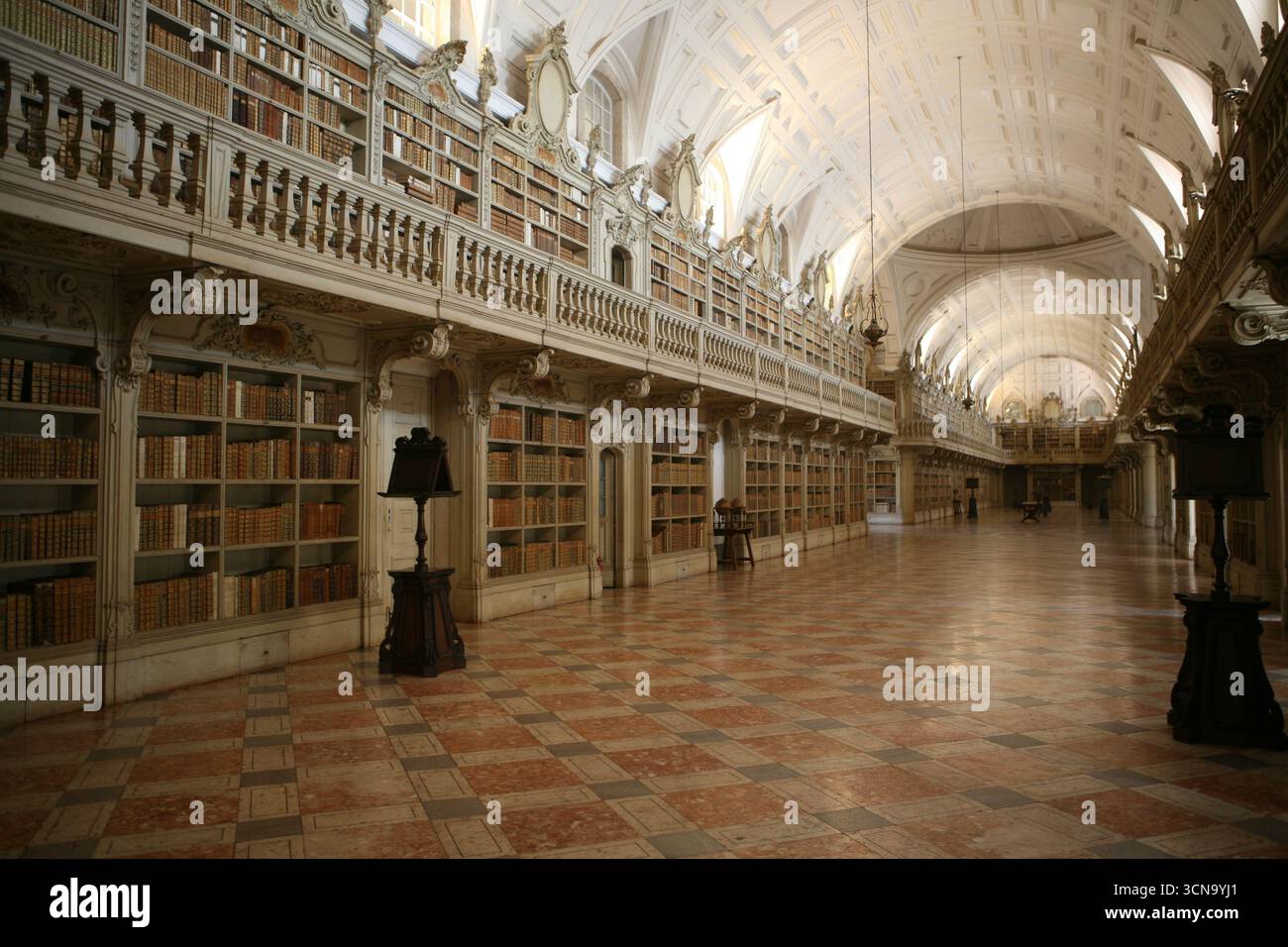The library, Palace of Mafra,aka Palace-Convent of Mafra / Royal ...