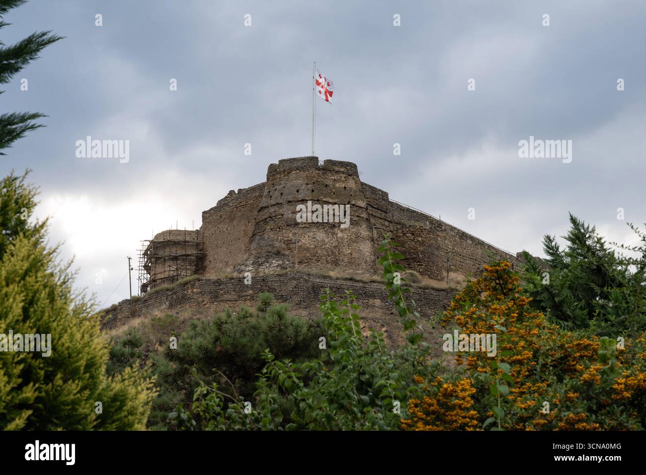 Gori, Georgia. September 9th 2025. Gori Fortress, a medieval citadel in ...