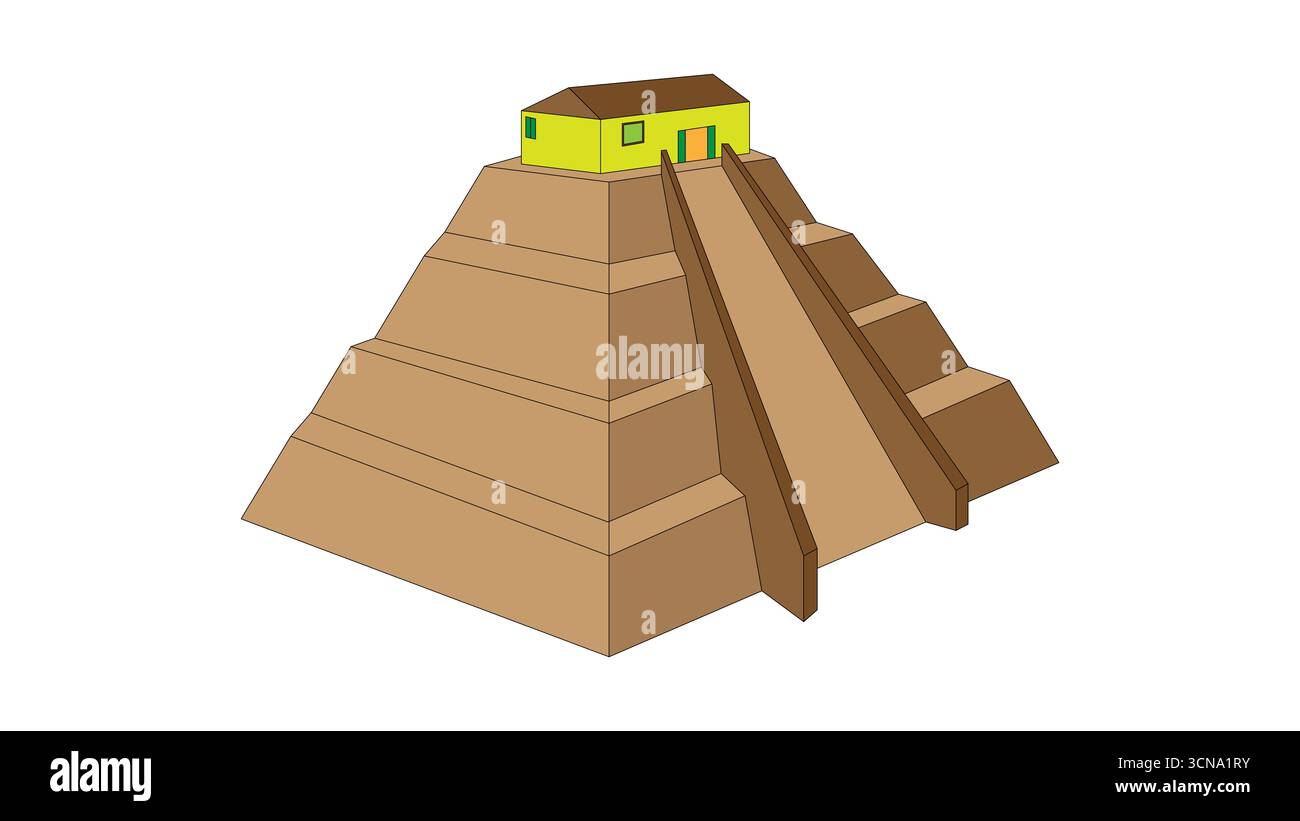 Ancient maya pyramid mayan Cut Out Stock Images & Pictures - Alamy