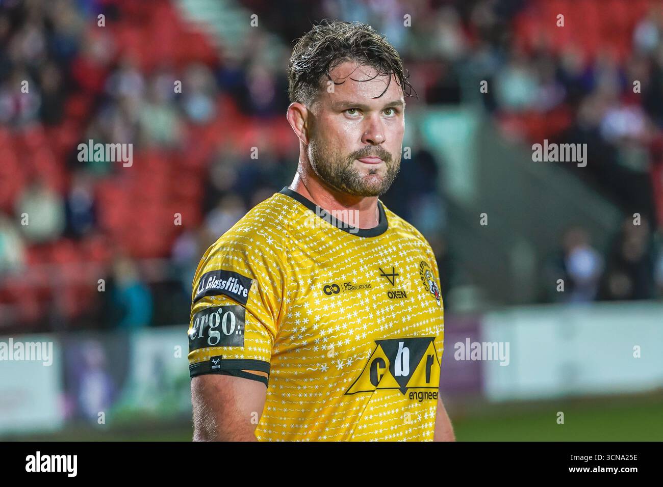 ST HLENES, ENGLAND - September 19: Joe Stimson of Castleford Tigers pre ...