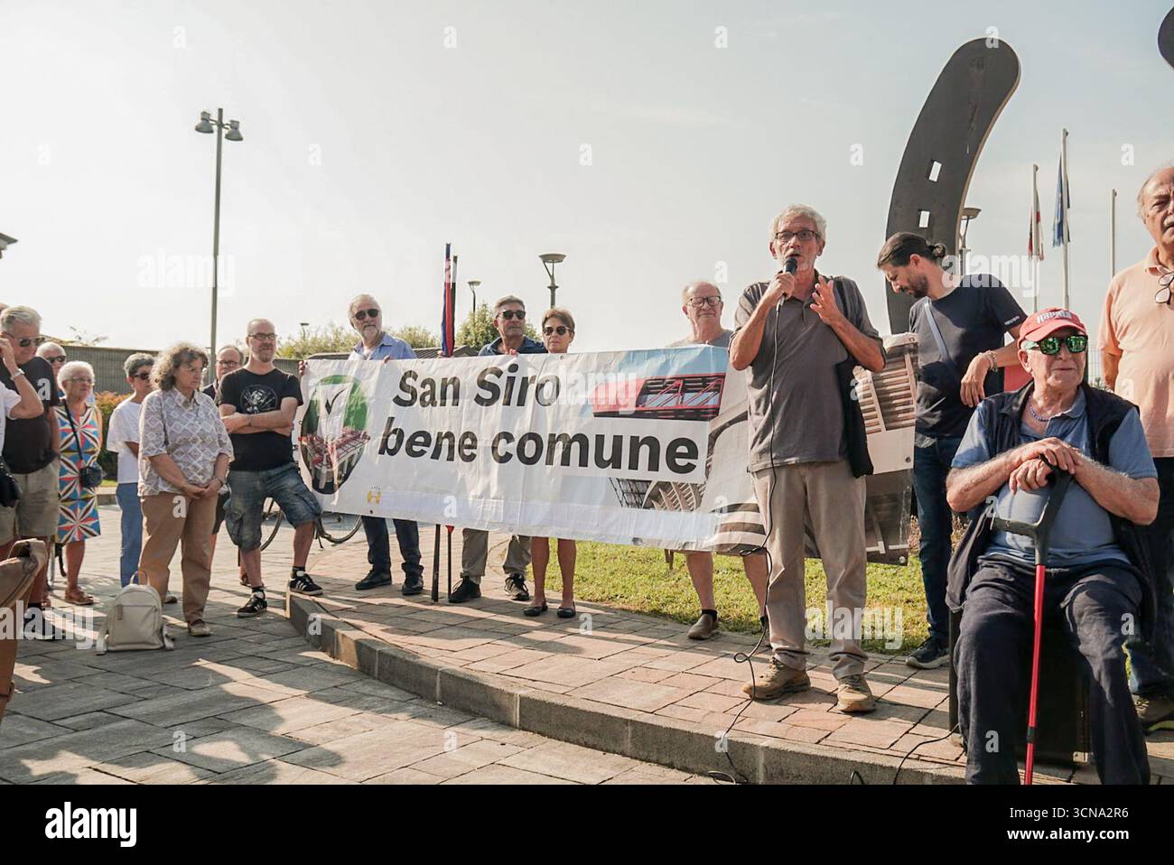 MILAN - Europa Verde city councilor Carlo Monguzzi attended the protest ...