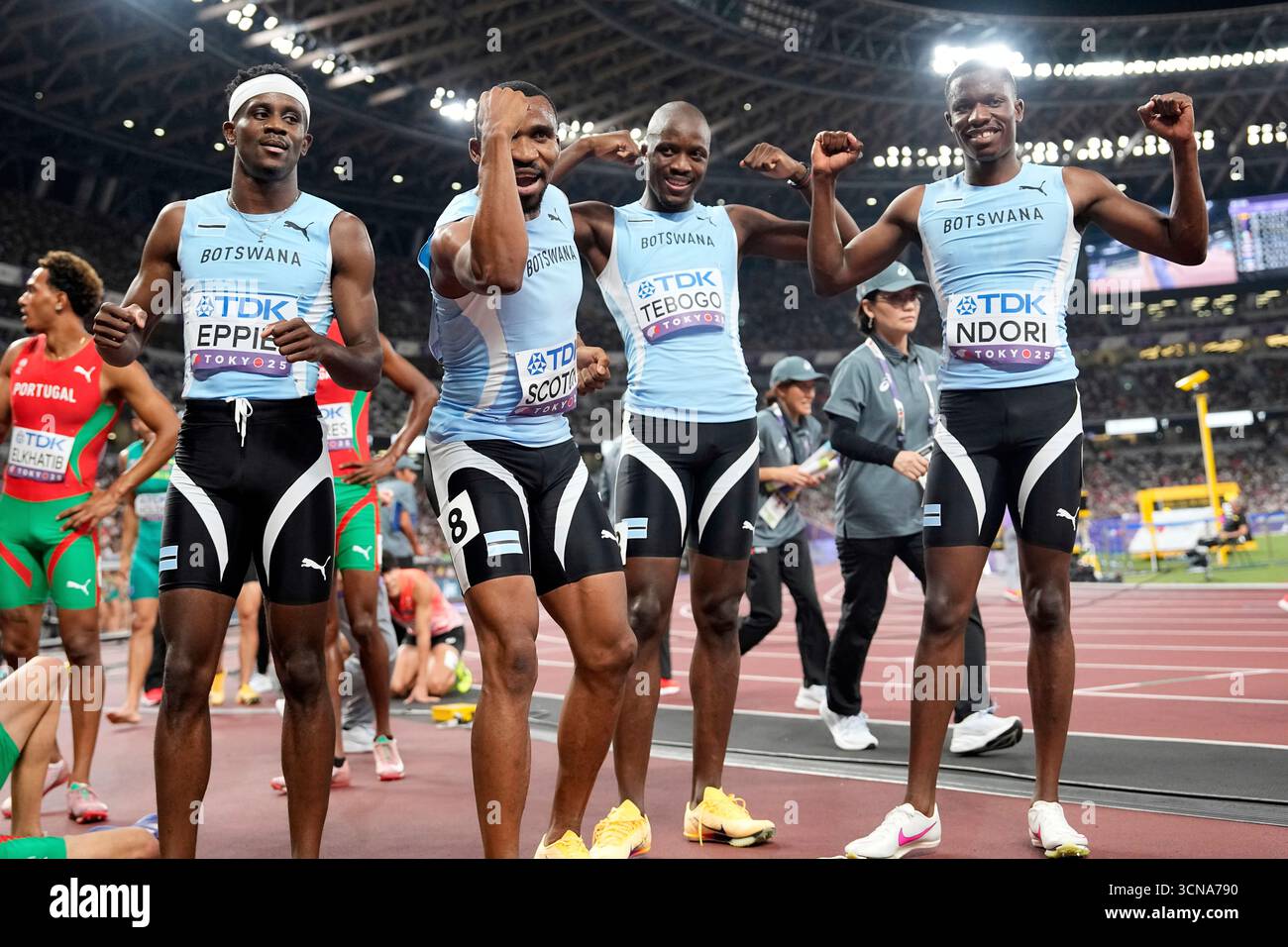 Botswana's Lee Bhekempilo Eppie, Leungo Scotch, Letsile Tebogo and ...