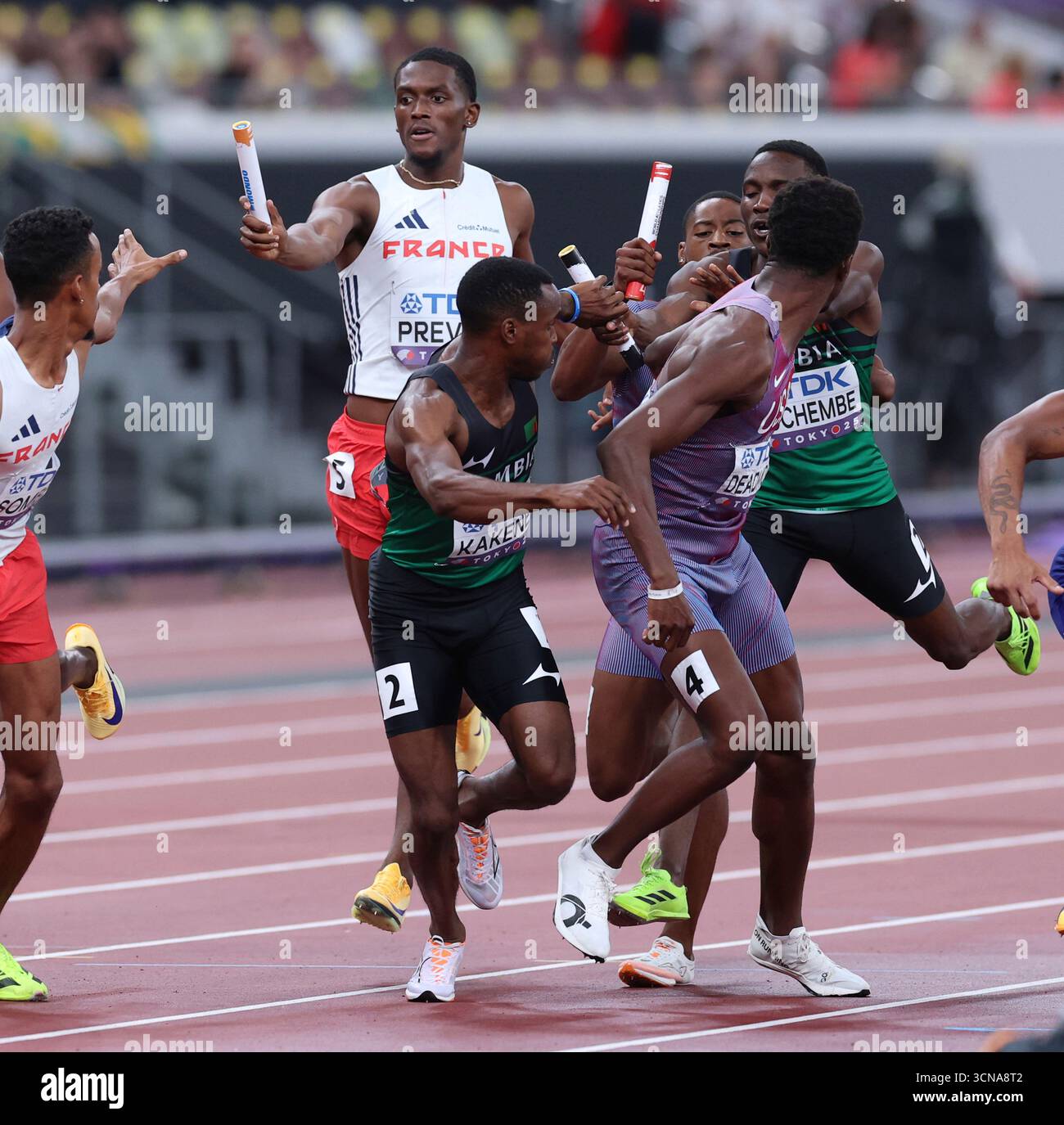 Zambia's Kennedy LUCHEMBE, Sitali KAKENE and United States' Demarius ...
