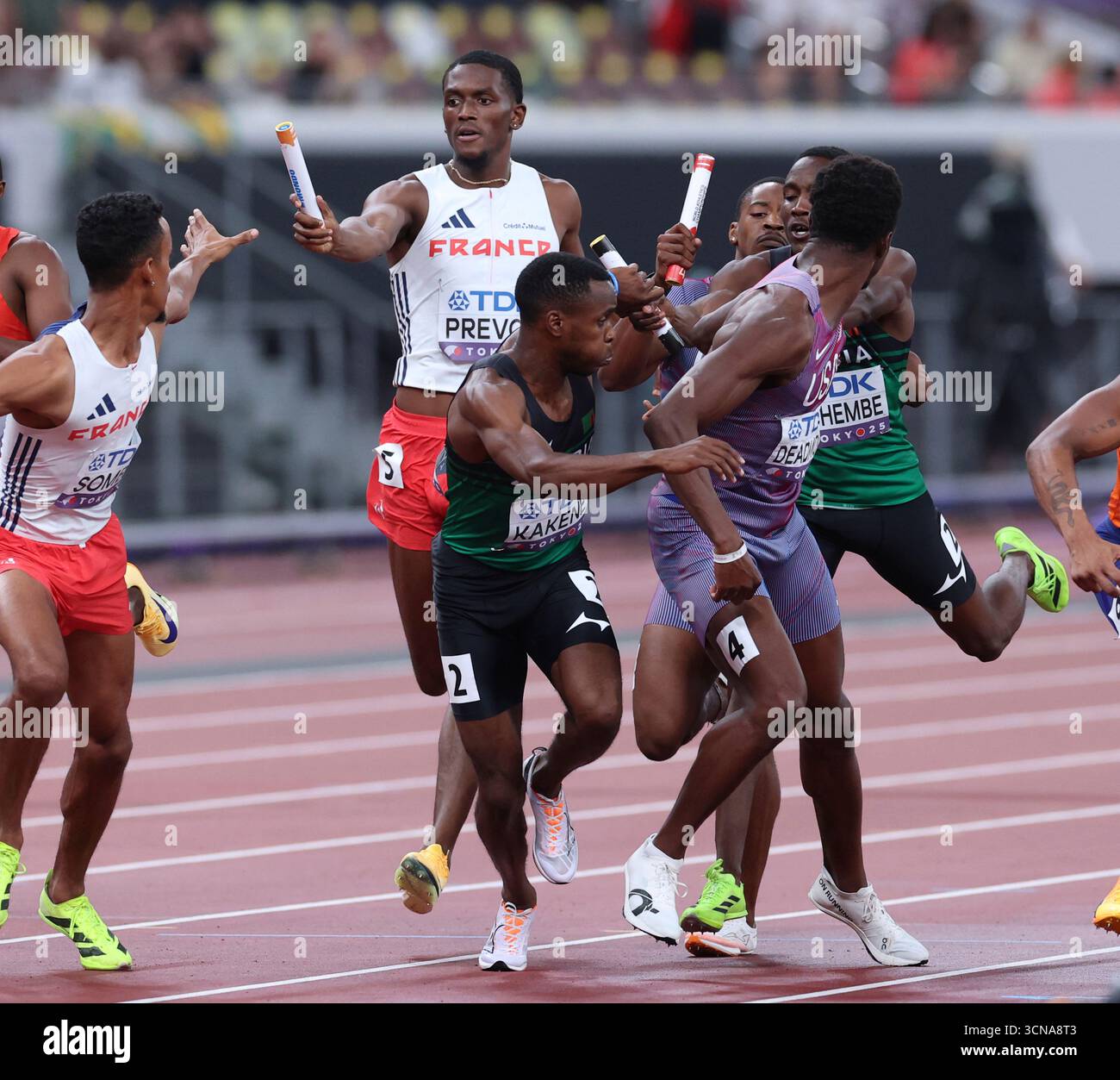 Zambia's Kennedy LUCHEMBE, Sitali KAKENE and United States' Demarius ...