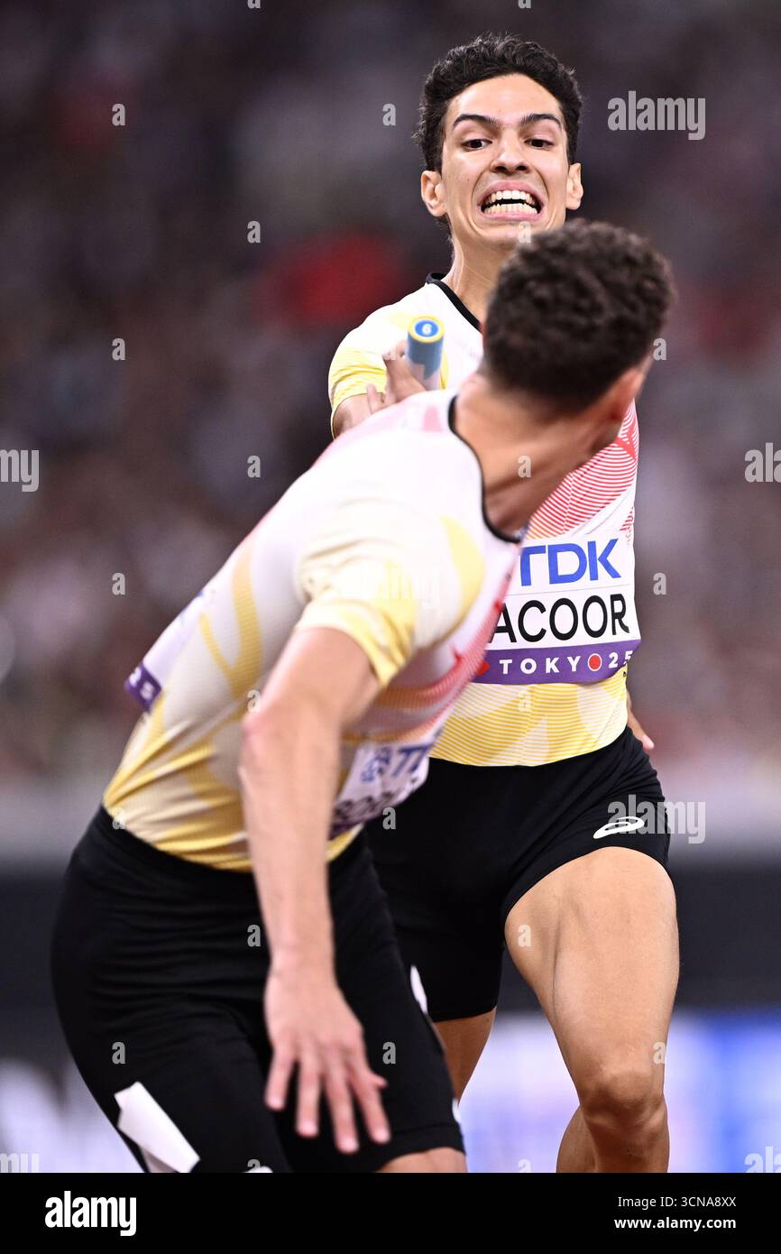 Belgian Dylan Borlee and Belgian Jonathan Sacoor pictured during the ...