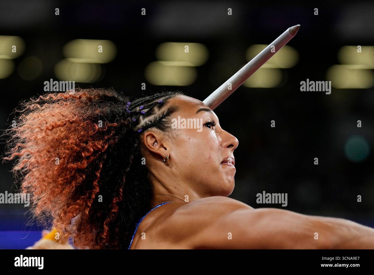 United States' Taliyah Brooks makes an attempt in the heptathlon ...