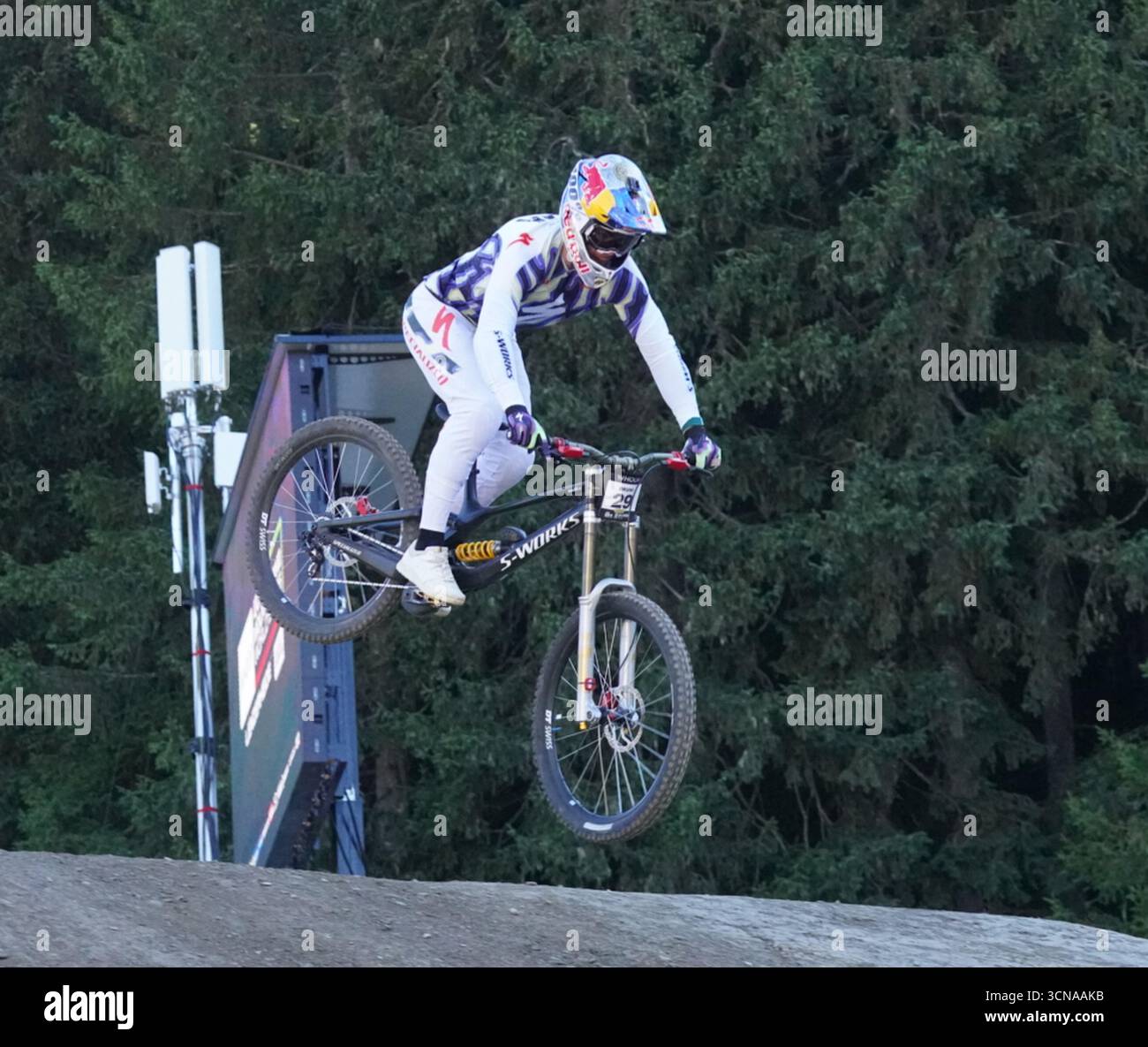 BRUNI Loic SPECIALIZED GRAVITY during the Men Lenzerheide Downhill race ...