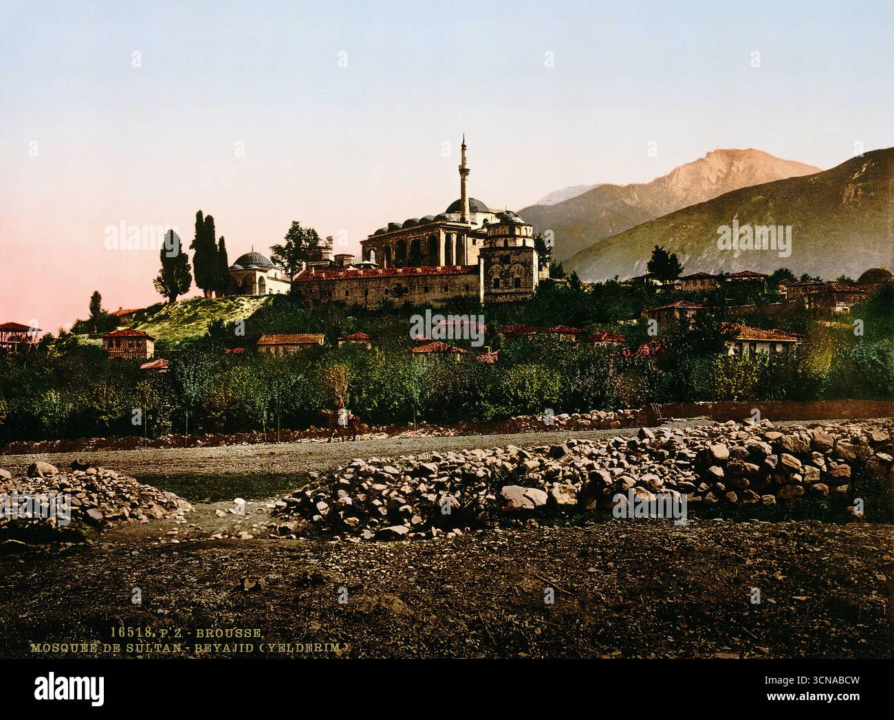 Yildirim Beyazit mosque, Bursa, Turkey, ca. 1895 - 19th century ...