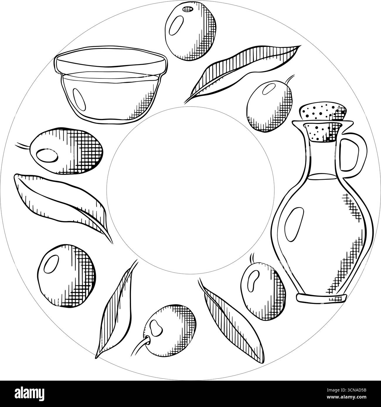 Border green leaves in Black and White Stock Photos & Images - Alamy