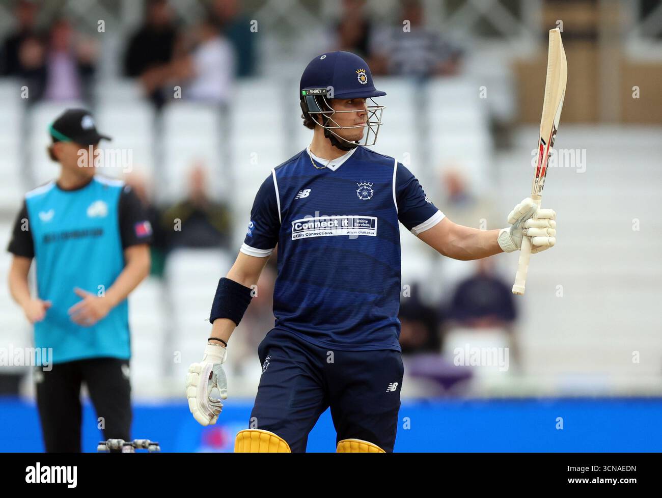 Hampshire's Ali Orr reaches his 50 during the Metro Bank One Day Cup ...