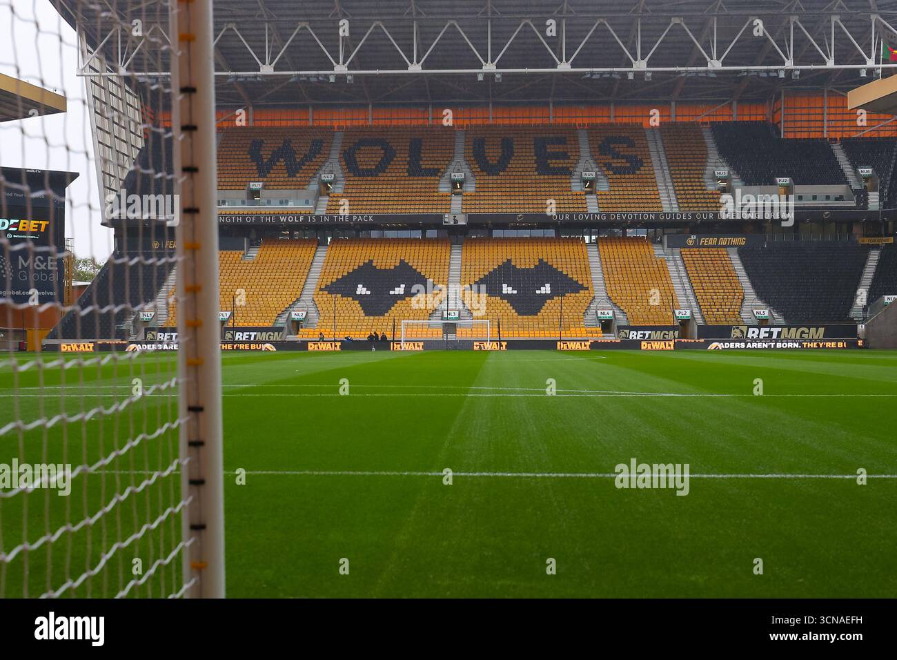 General View inside the Stadium of Molineux during the Wolverhampton ...