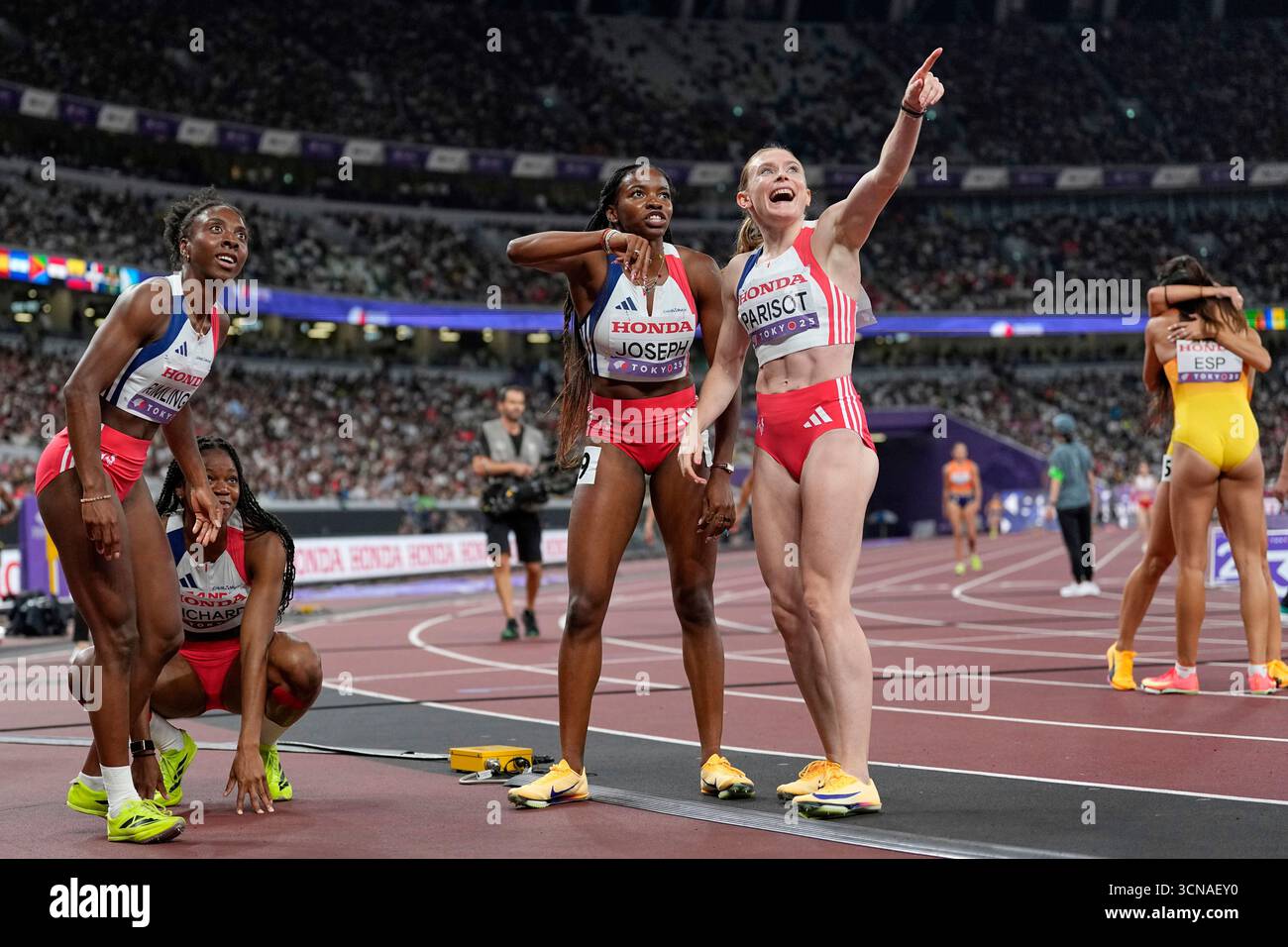 France's Marie-Ange Rimlinger, Sarah Richard, Gemima Joseph and Helene ...