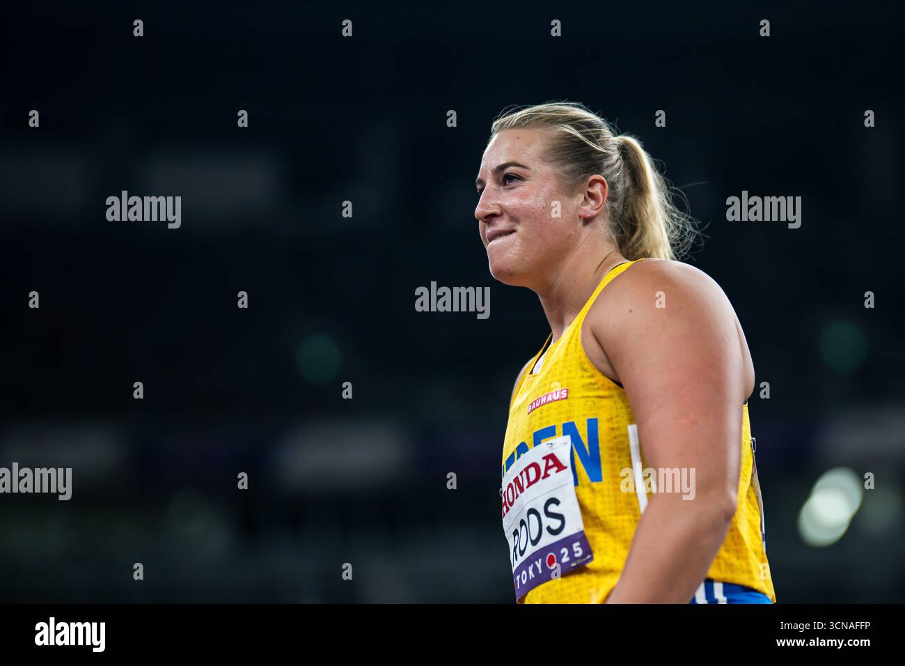 250920 Fanny Roos of Sweden competes in women's shot put final during ...