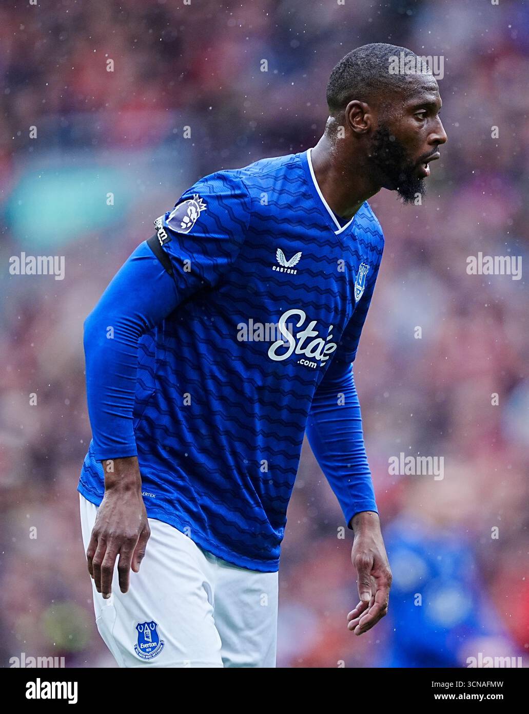 Everton's Beto during the Premier League match at Anfield, Liverpool ...