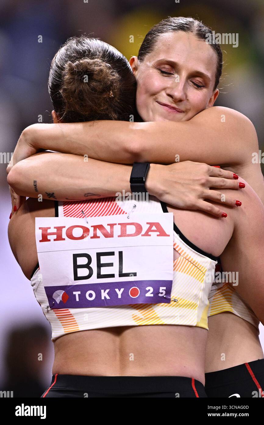 Belgian Rani Vincke and Belgian Janie De Naeyer pictured during the ...