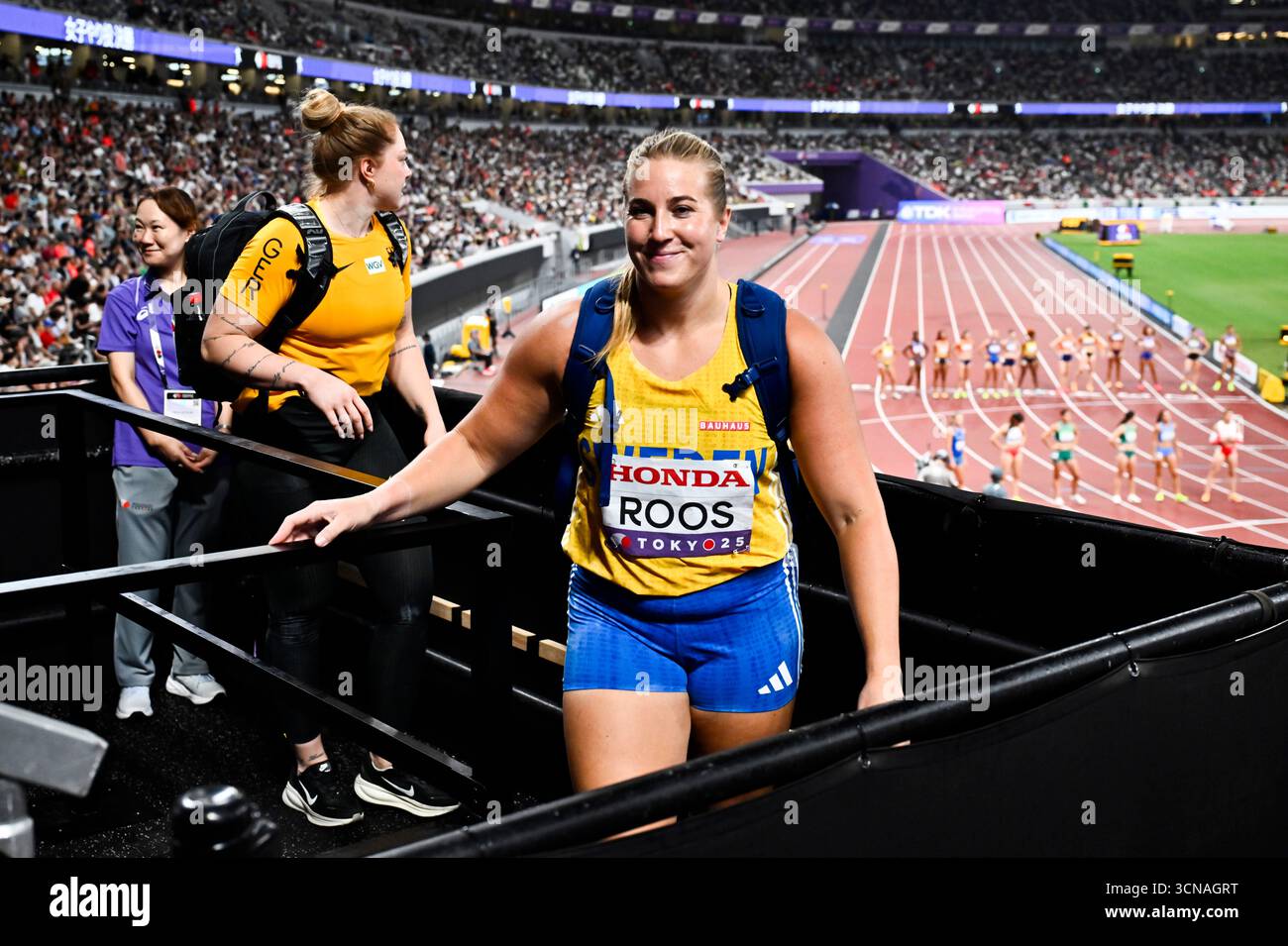 TOKYO, JAPAN 20250920Sweden's Fanny Roos in the shot put final during ...