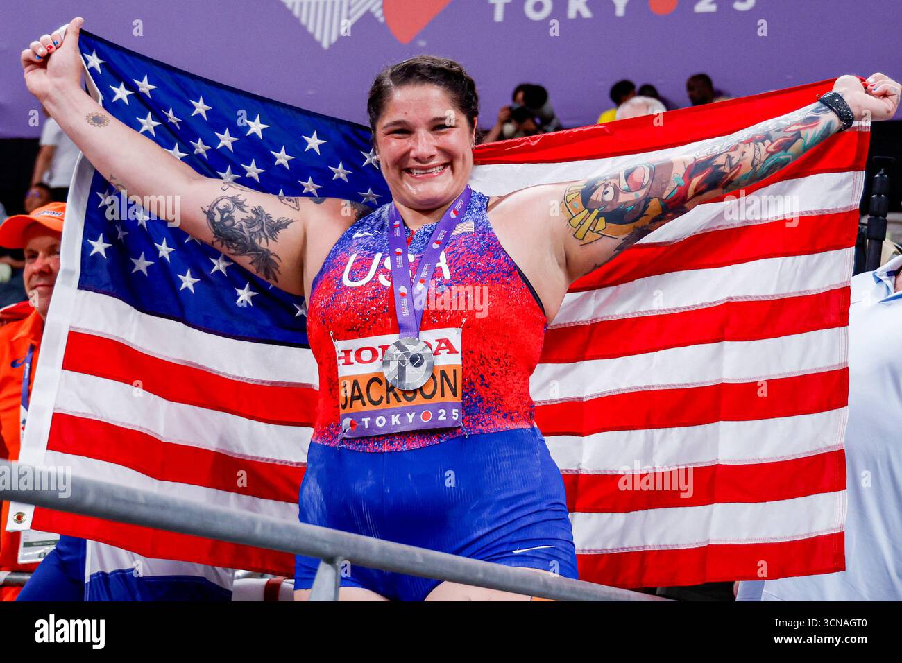 second and silver medal Chase Jackson of United States of America ...
