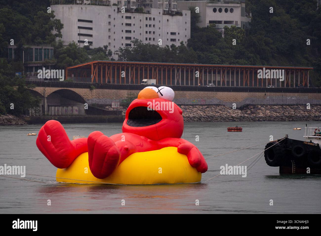 Hong Kong Water Parade at Victoria Harbor Media Event A general view ...