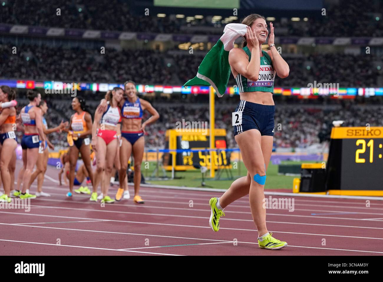 Ireland's Kate O'Connor celebrates after wining the silver in the ...