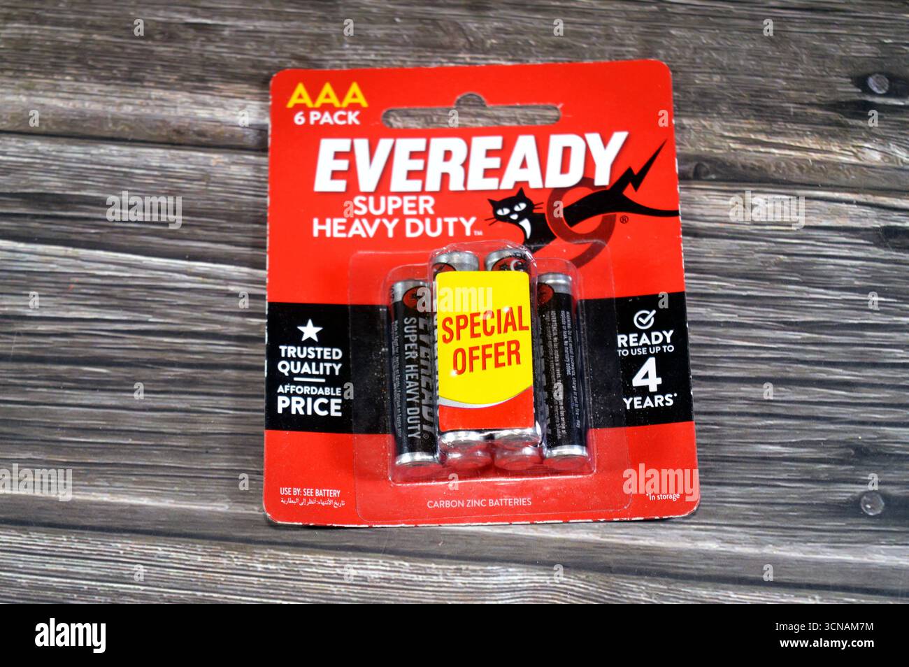 Cairo, Egypt, September 1 2025: Eveready super heavy duty longer ...