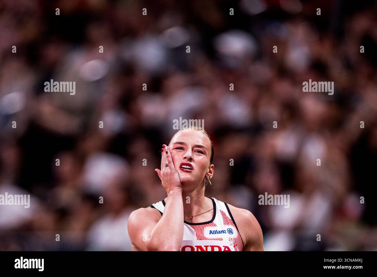 Belgian Rani Vincke pictured at the start of the heats of the women's ...