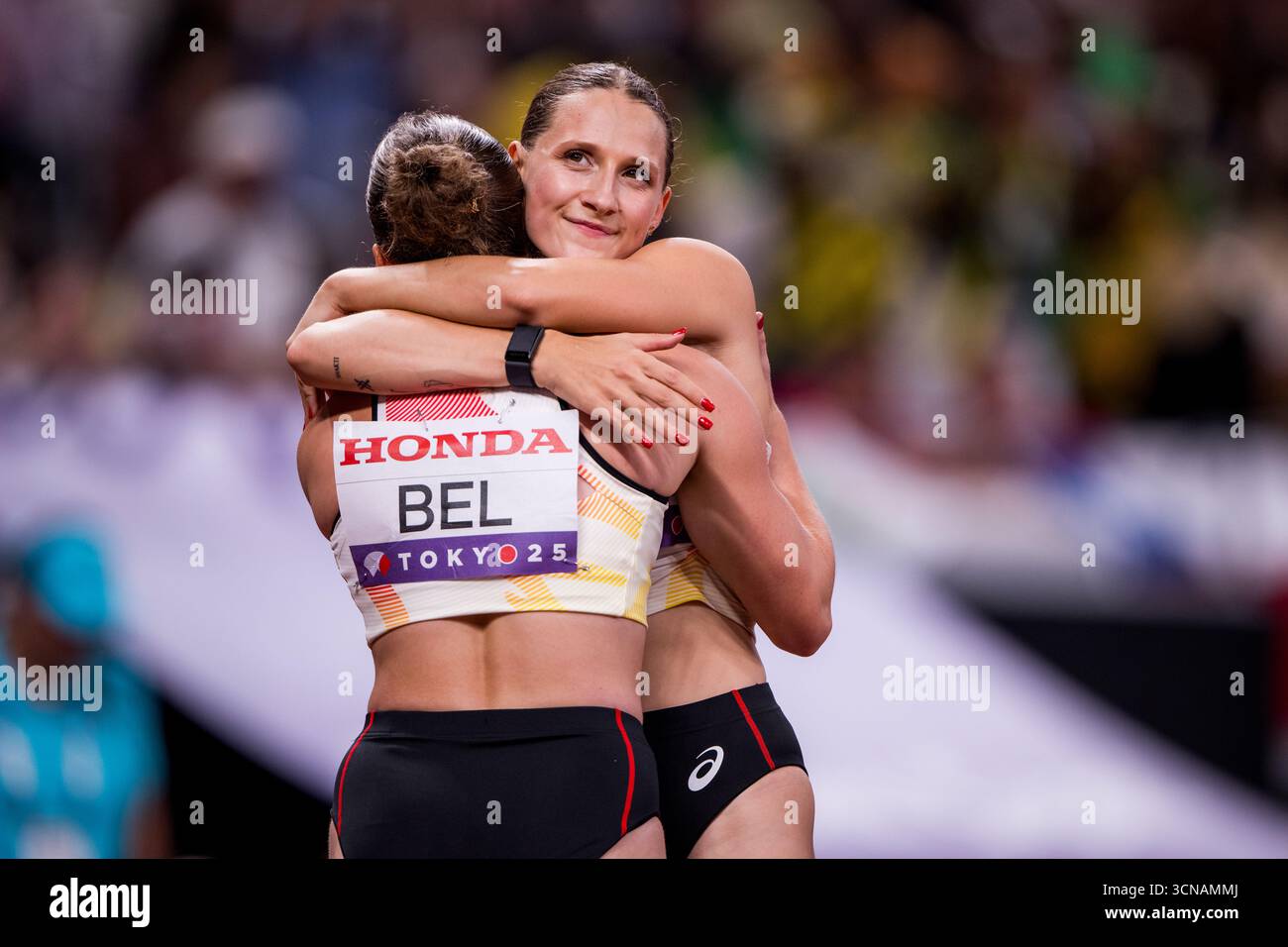 Belgian Rani Vincke and Belgian Janie De Naeyer pictured after the ...