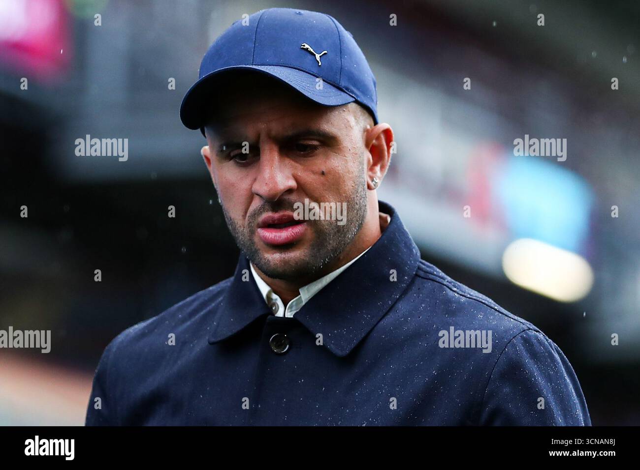 Kyle Walker of Burnley arrives at stadium ahead of the Premier League ...
