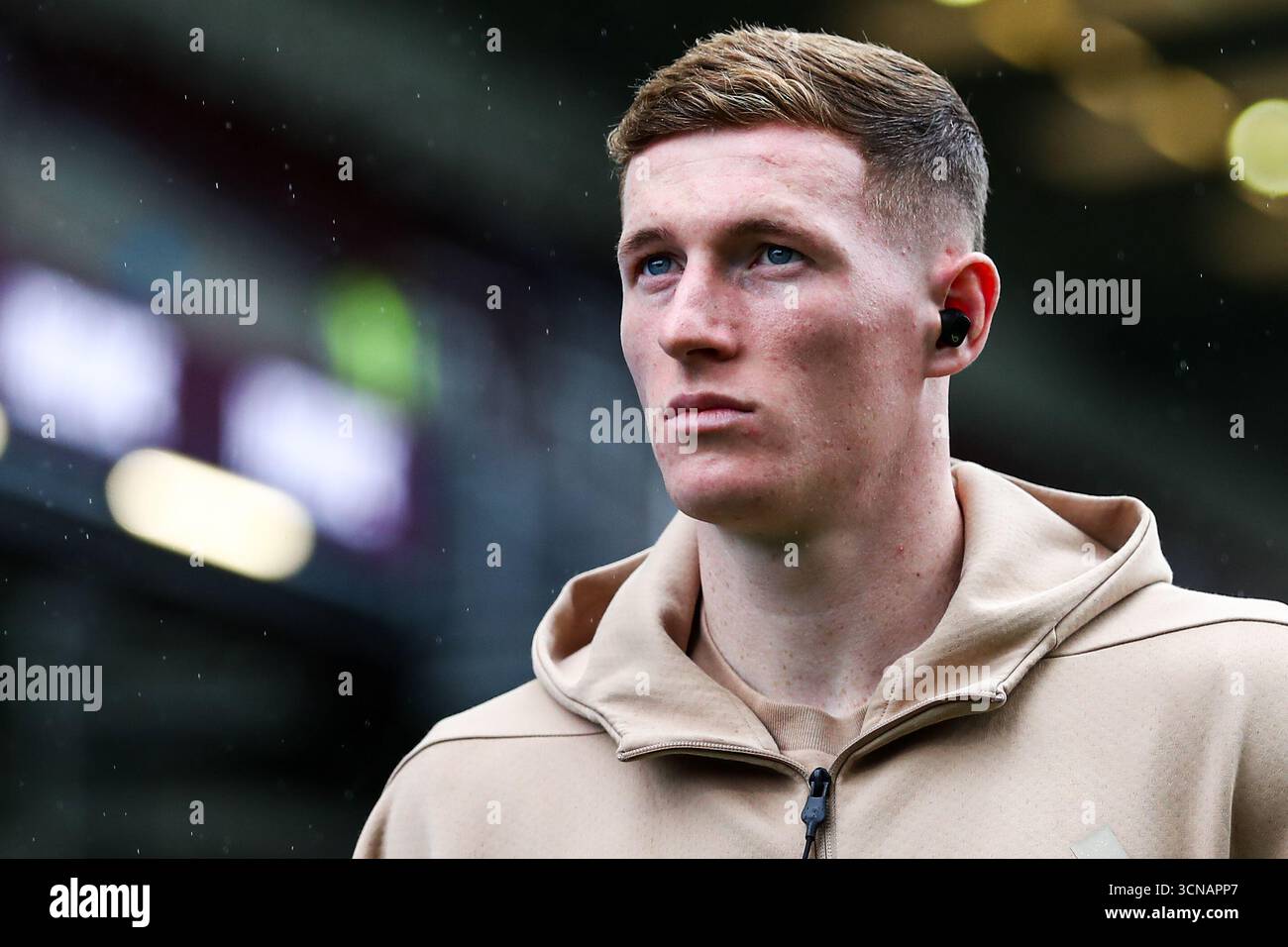 Elliot Anderson of Nottingham Forest arrives at stadium ahead of the ...